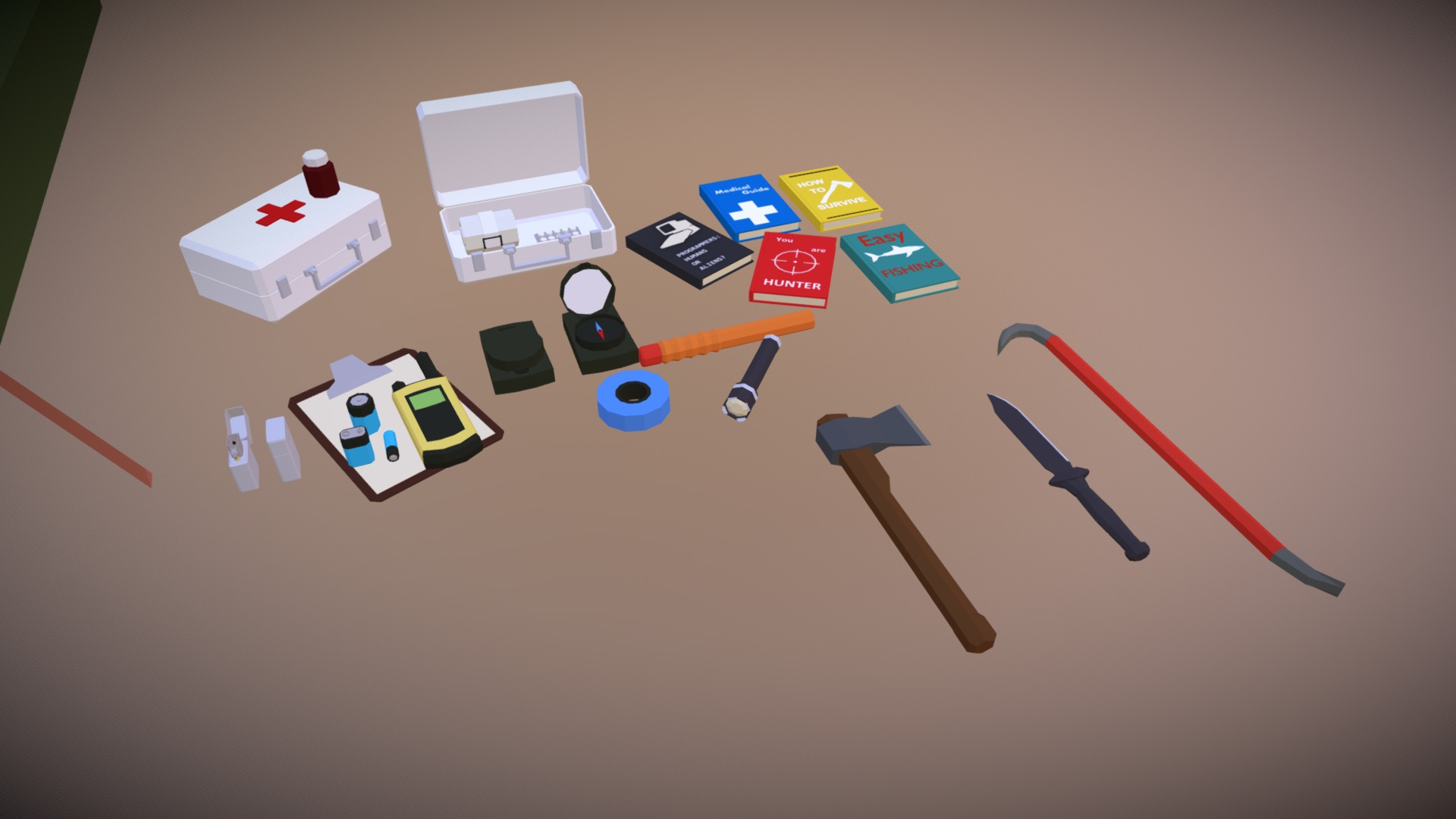 Low Poly Survival Props Pack - Buy Royalty Free 3D model by Valday Team ...