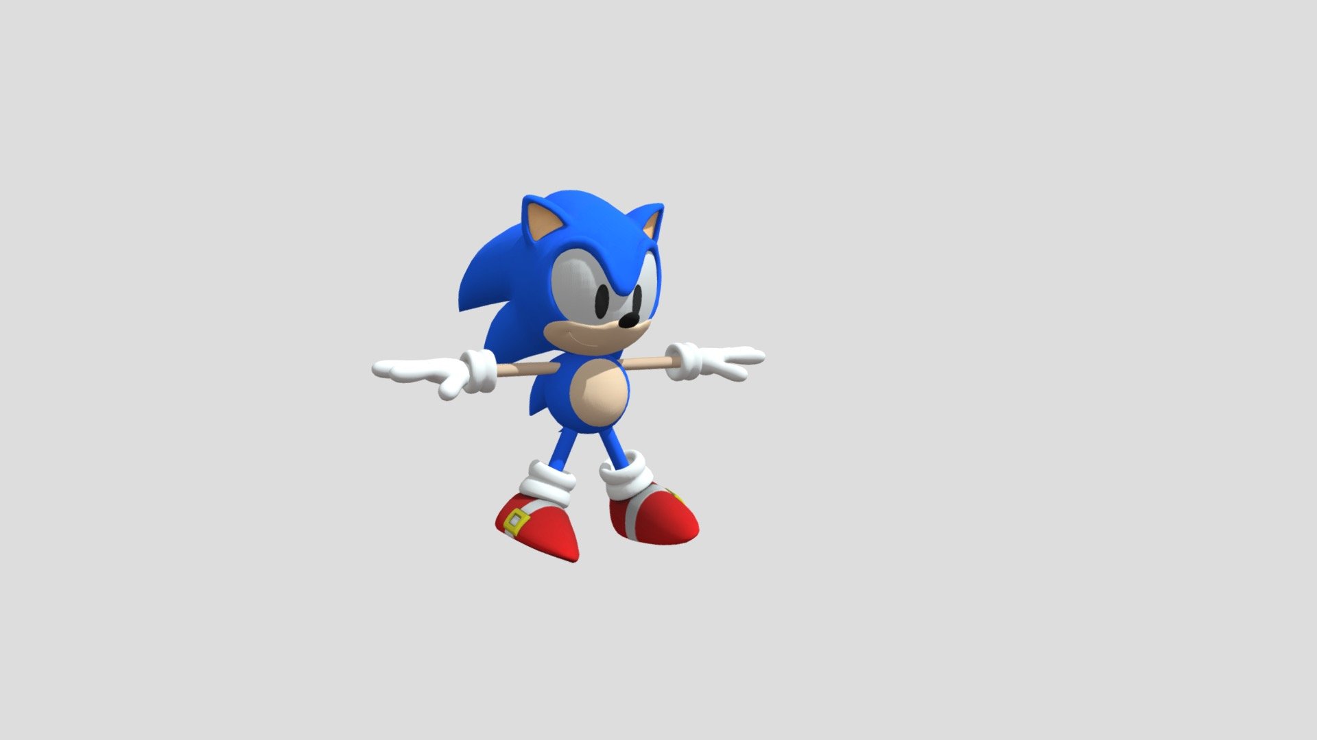 Classic Sonic - Download Free 3D model by Accountnamed334 [89d18c7 ...