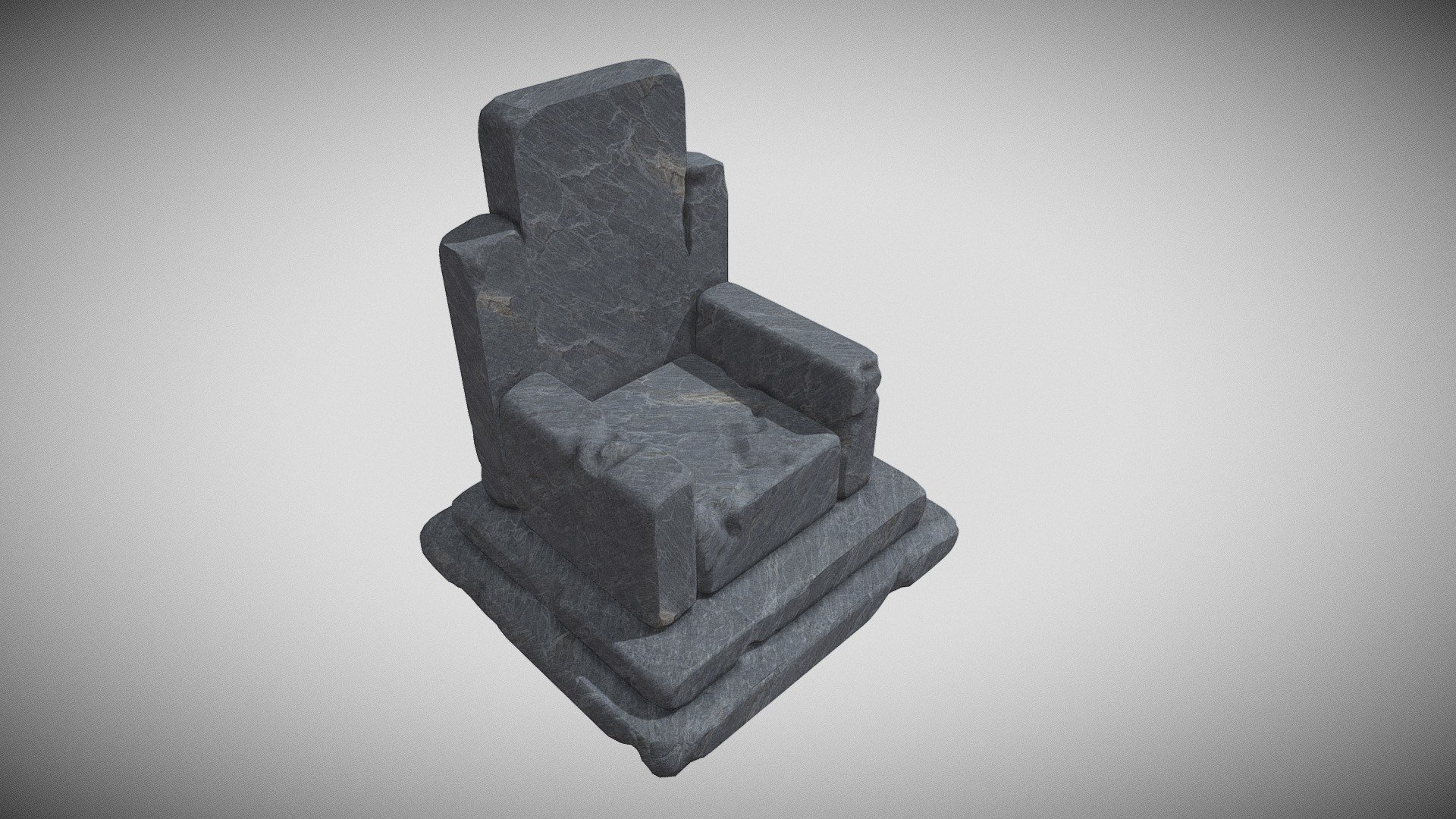 Stone Throne - Download Free 3D model by Monkie (@Monkiee) [89d27ae ...