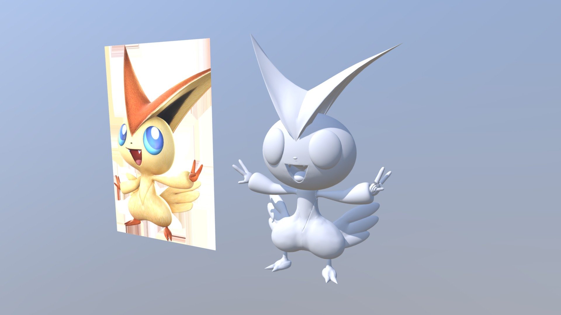 Victini Character Design 2 - 3D model by Saiideas (@saifalot) [89d2c84 ...