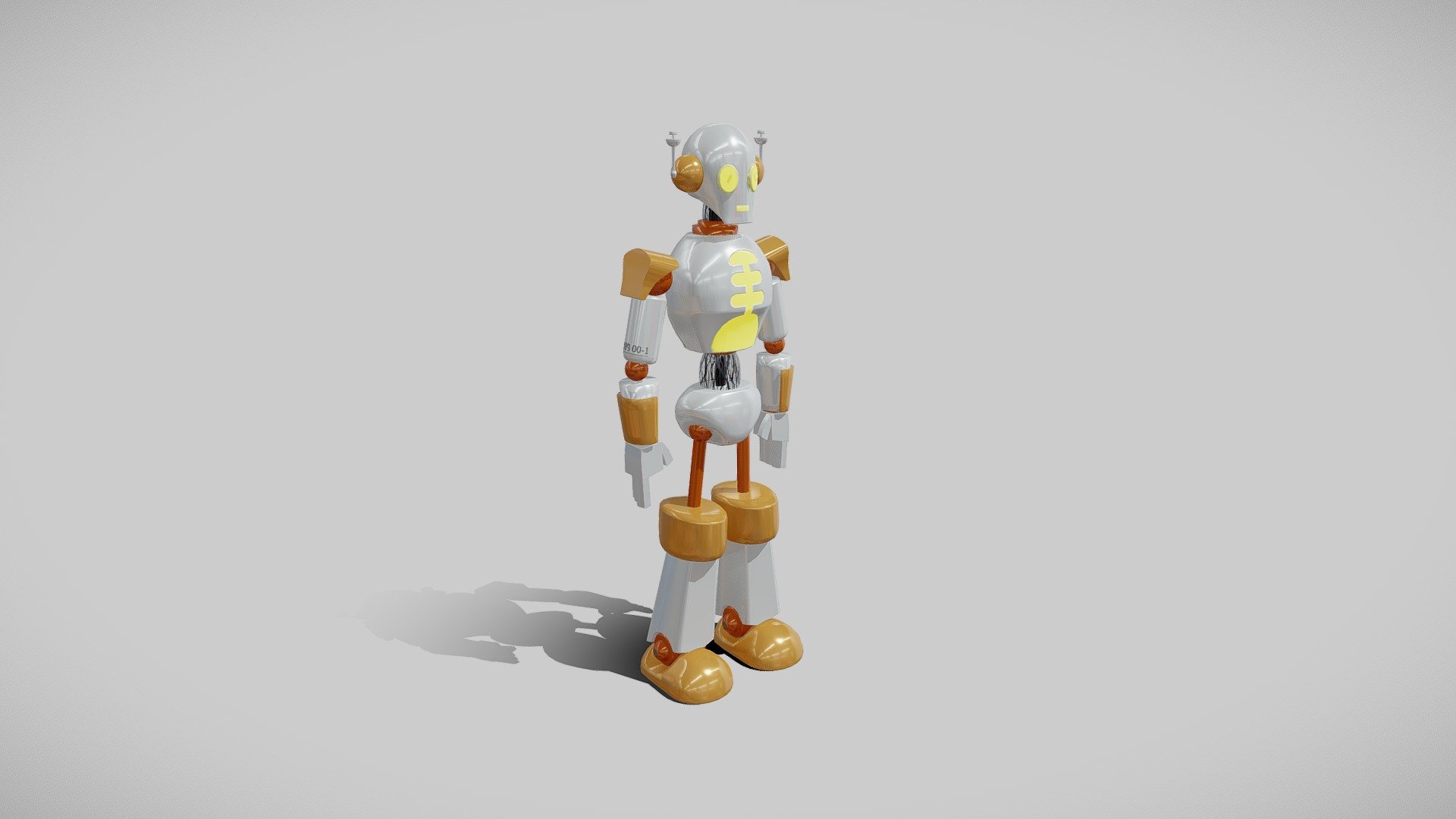 Humanoid Robot - 3D model by Account95555 [89d3a41] - Sketchfab