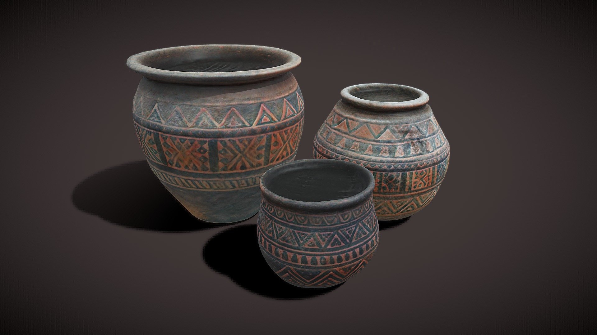 Aztec Pots - Buy Royalty Free 3D model by ஜCIHIRISஜ (@crazy4creativity ...