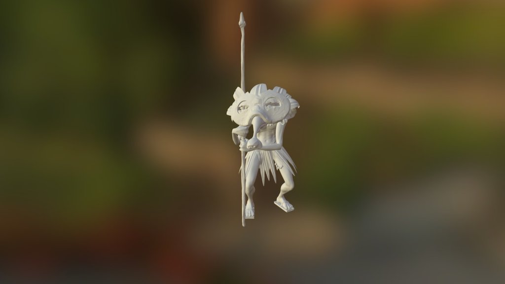 Tribal Mouse Warrior - 3D model by marcusjohnston [89d3b75] - Sketchfab