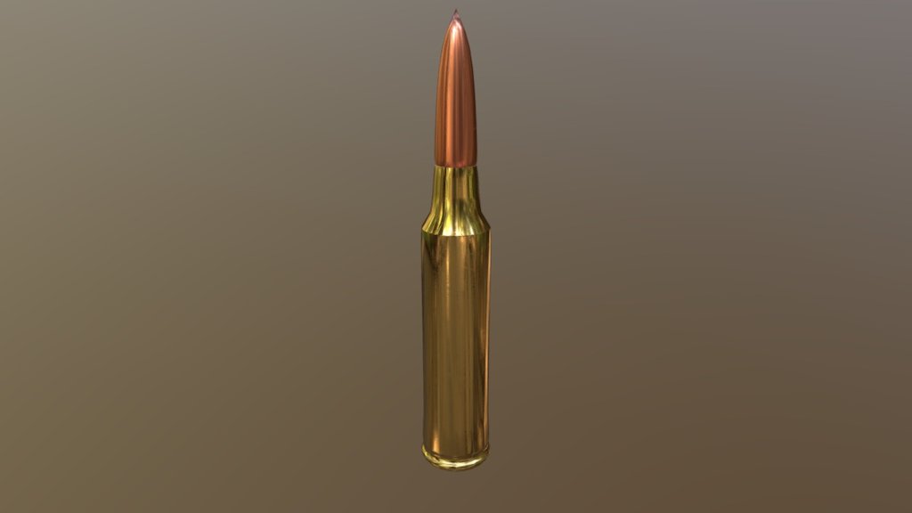 7.62 Bullet - 3D model by sczimmerman [89d6927] - Sketchfab