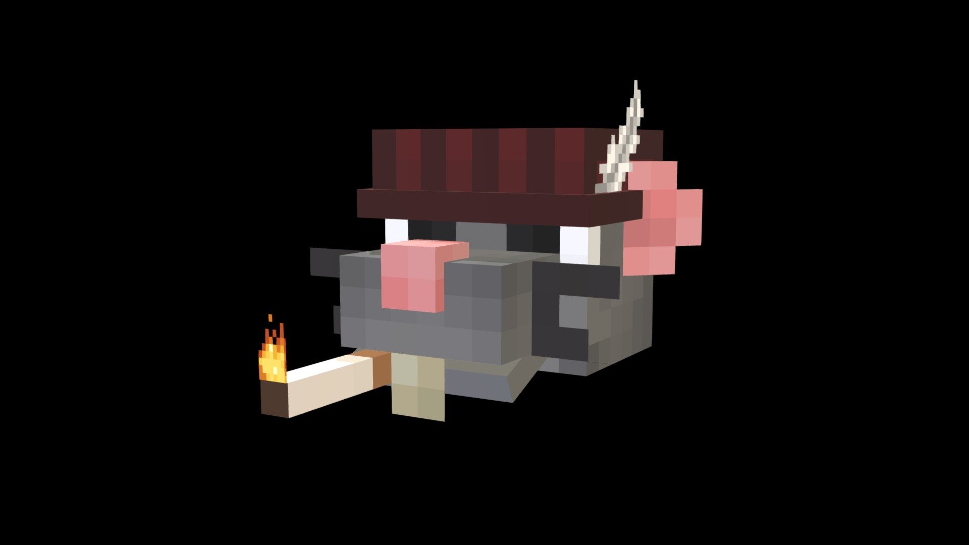 Smoking Rat Thug (Minecraft Item) - 3D model by Barkangel [89d90b1 ...