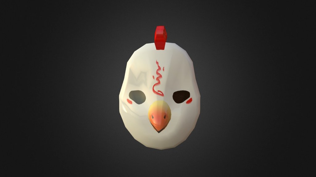 Chicken Mask {INSTRUCTIONS} - 3D model by milliehashh [89da4fb] - Sketchfab