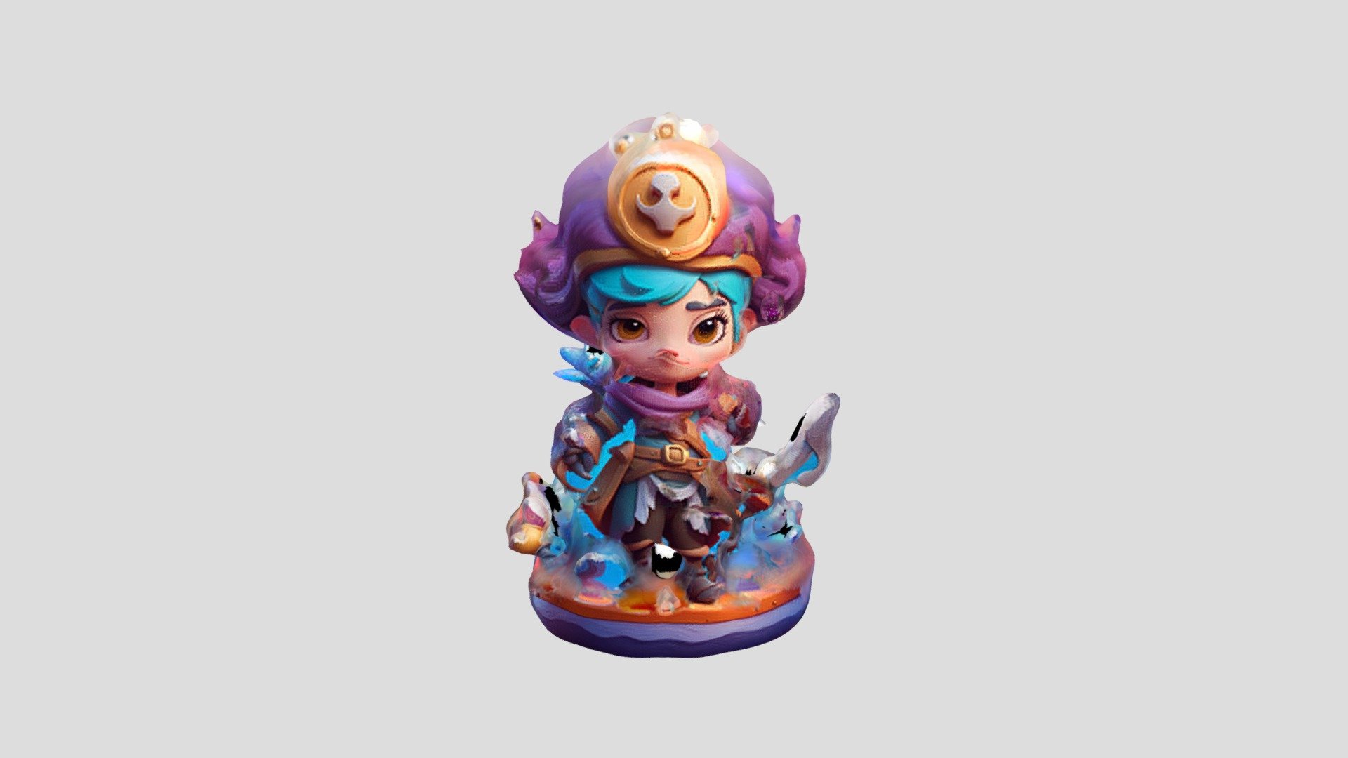Pirate figurine with sword and hat on a black b - Download Free 3D ...