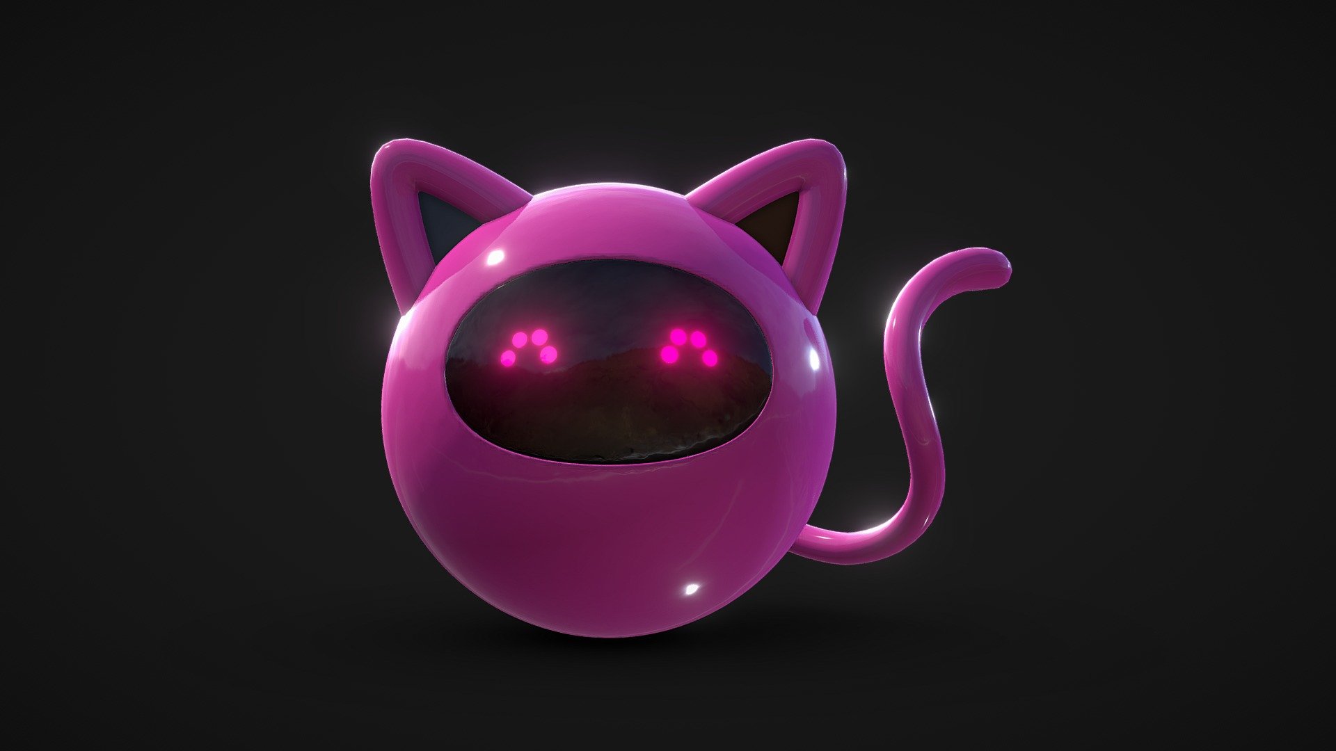 Robot Catty Female Pink - Buy Royalty Free 3D model by tkkjee [89dd76a ...