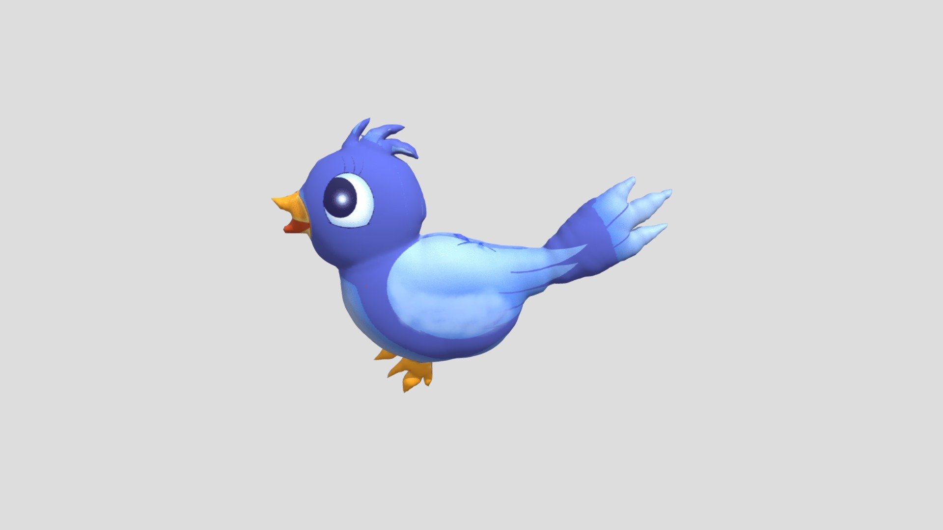 Arfadila_Blue Bird - 3D model by arfadila [89e0d36] - Sketchfab