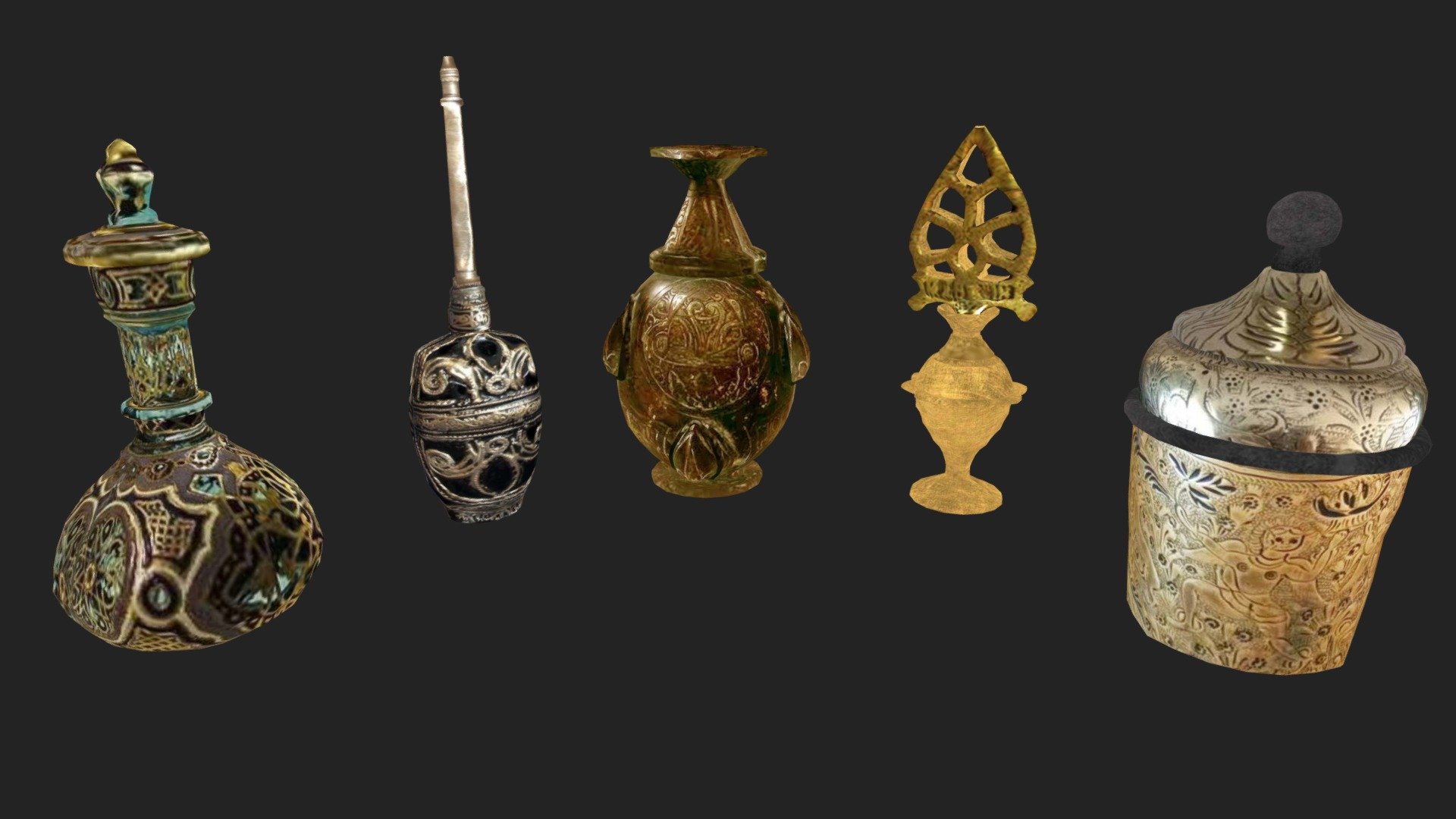Arabic perfume bottles - 3D model by J Dakota Powell (@jdakotapowell ...