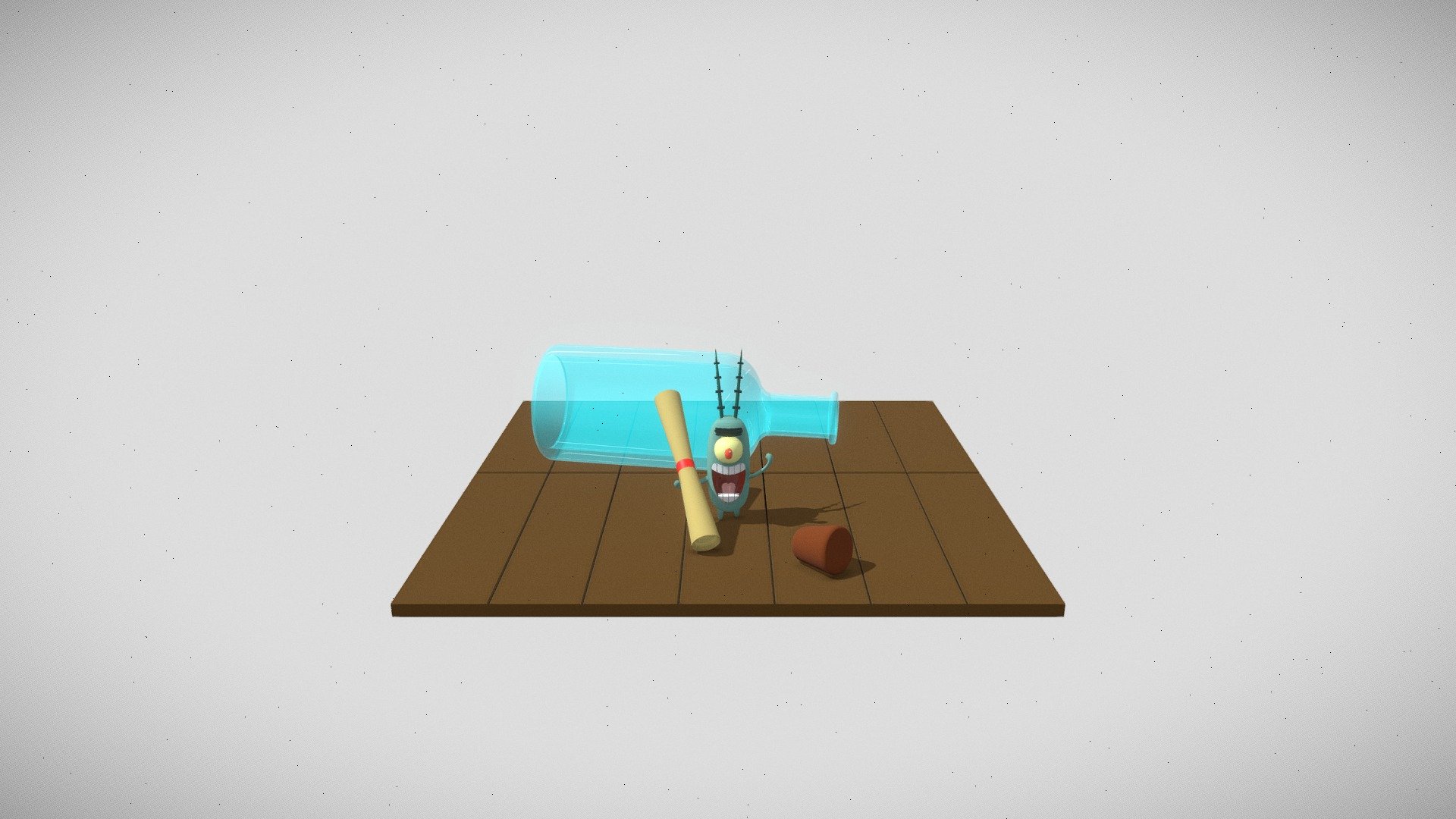 Plankton - Download Free 3D model by Saint Luciano (@vladvik000 ...
