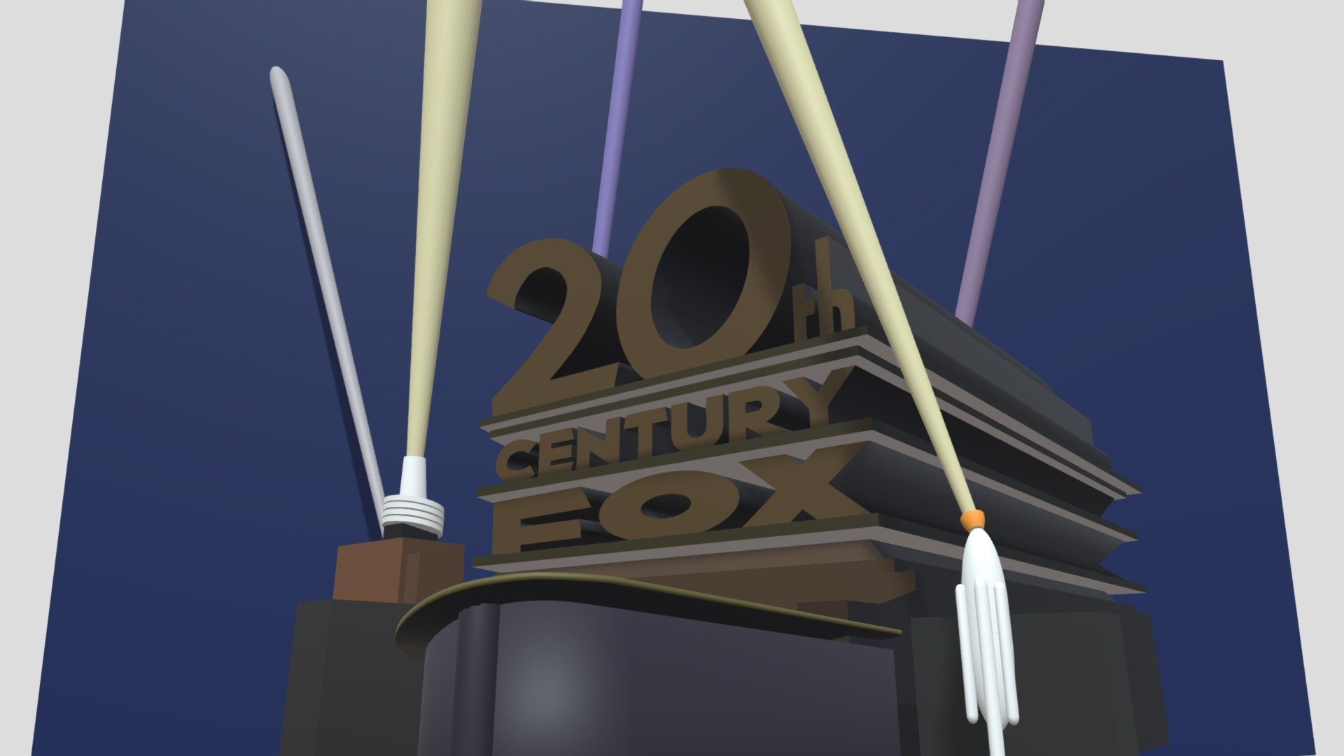 20th Century Fox Logo (1985-) Remake - 3D model by 5250447 [89e29c2 ...