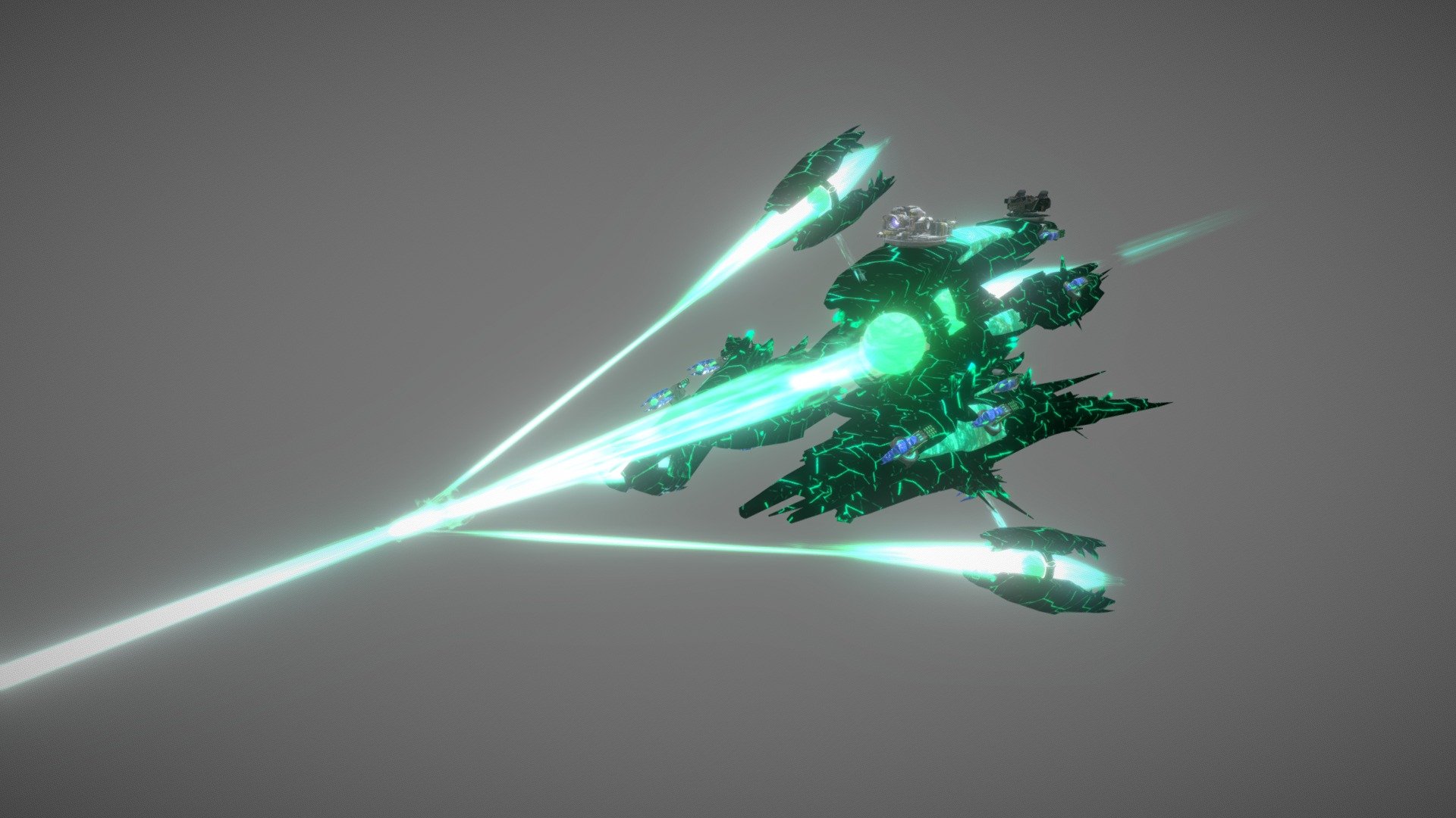 Alien Destroyer - Plasma laser - 3D model by HenyA [89e5d98] - Sketchfab