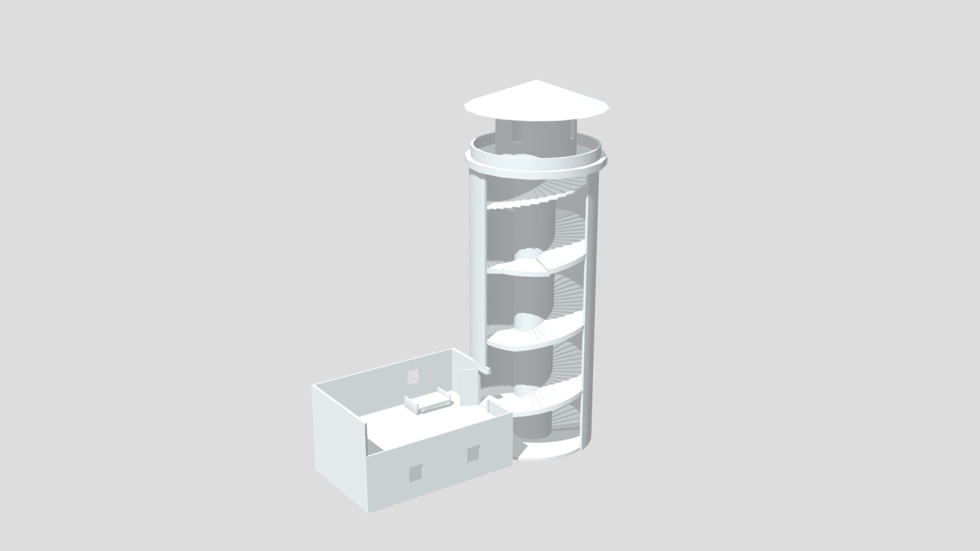 Tower Model - 3D model by anton.pogaleev [89e7f97] - Sketchfab