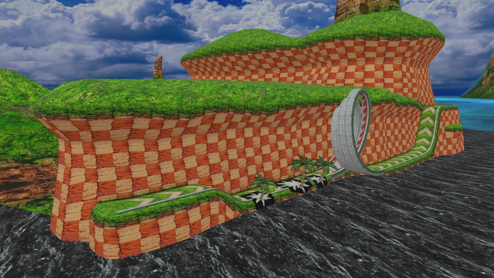 Seaside Hill - Download Free 3D model by Polygonal_64 (@LegoshiFan ...