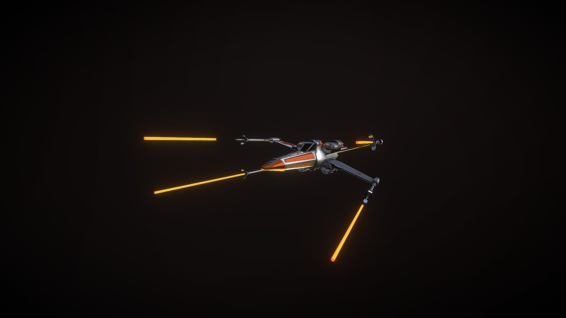 Xwing fan model - 3D model by josue_santillan [89e9fd1] - Sketchfab