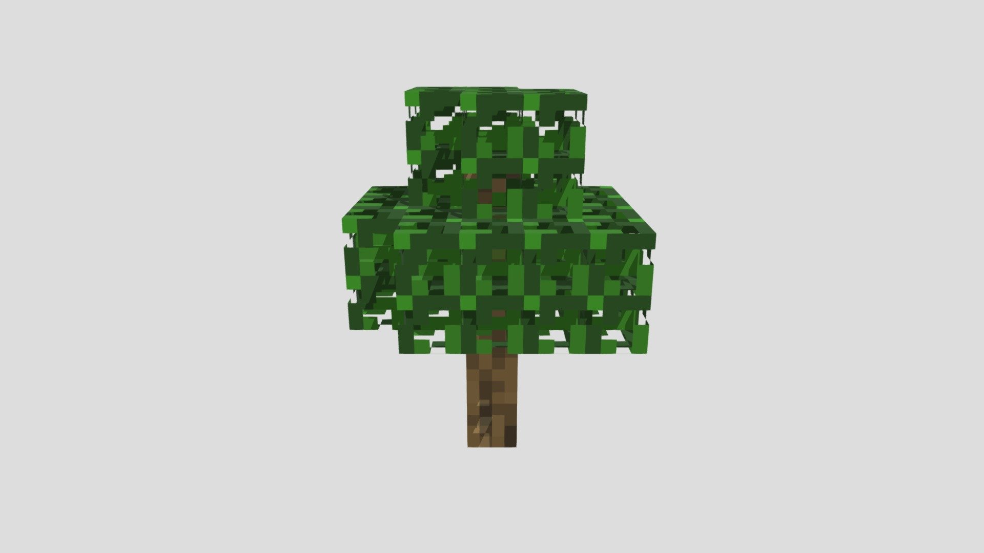 Minecraft Tree - 3D model by bionicLMAO (@Bonc) [89eab7b] - Sketchfab