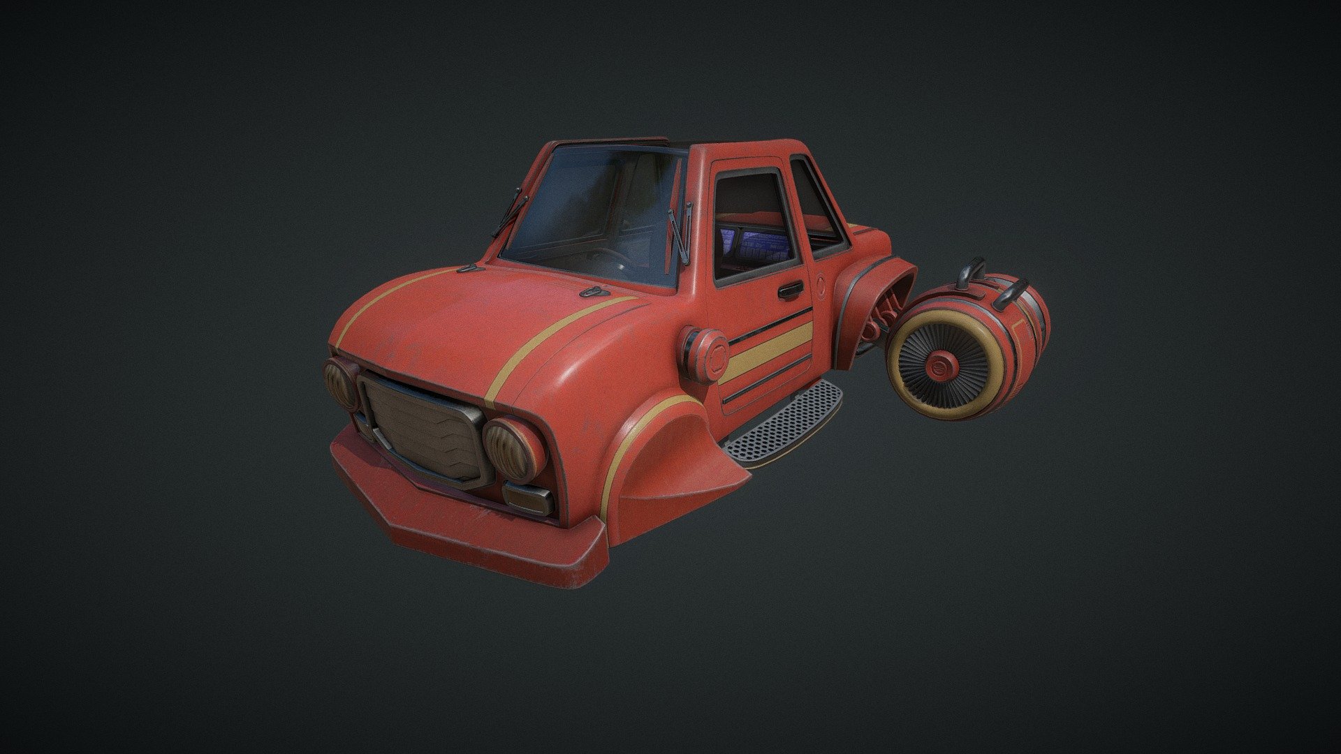 Space car - 3D model by ckatuh [89eb9f4] - Sketchfab