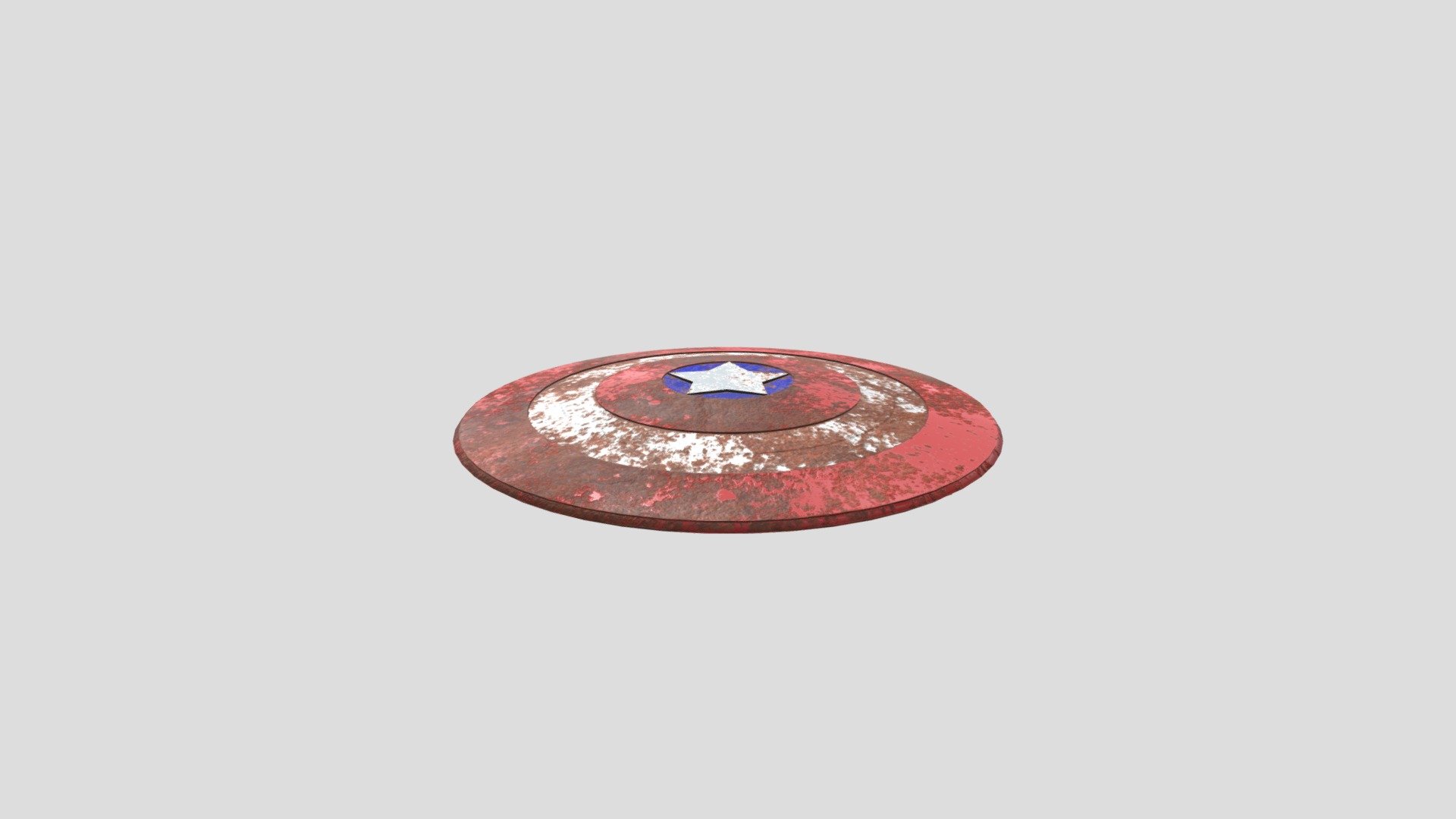 Captain America Shield "Dirty" - 3D model by JoePrestedge [89ee732 ...