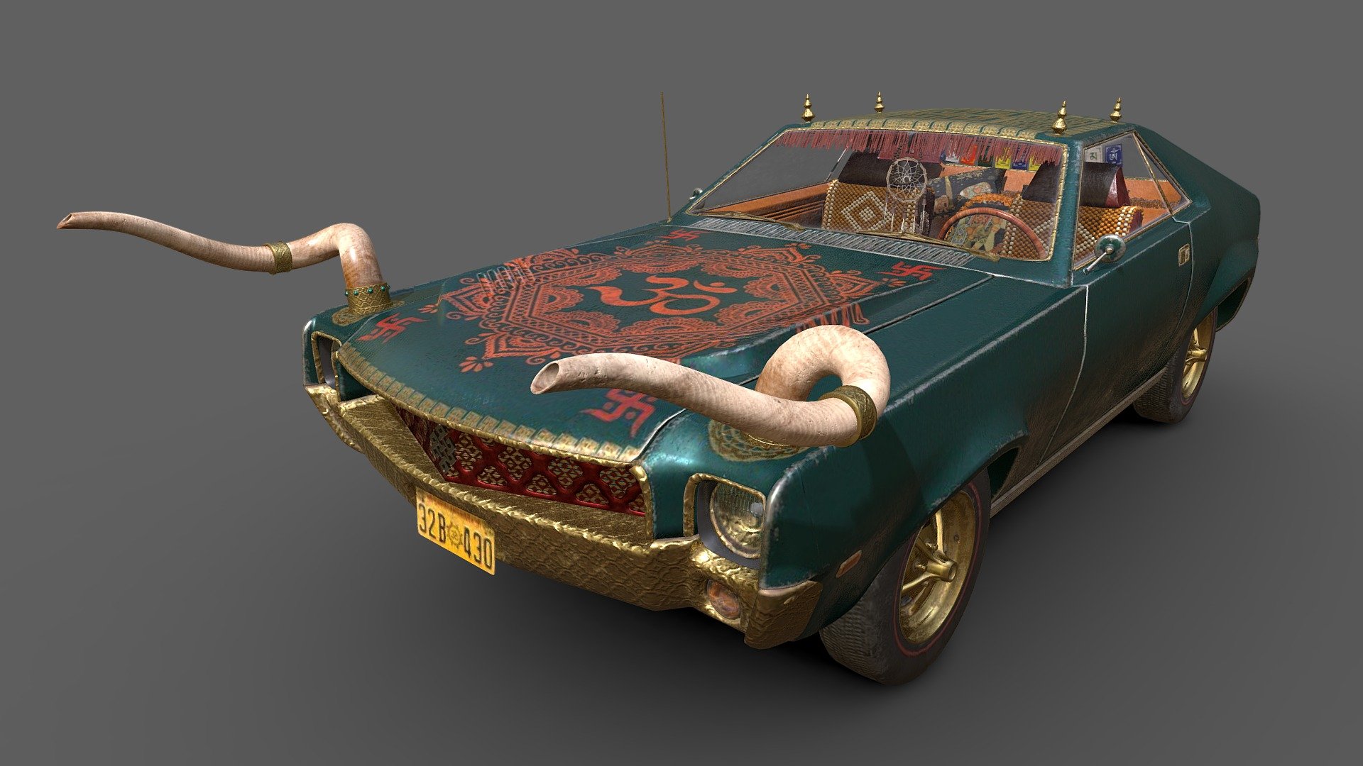 Ganesha car - 3D model by VladRad [89eec5d] - Sketchfab
