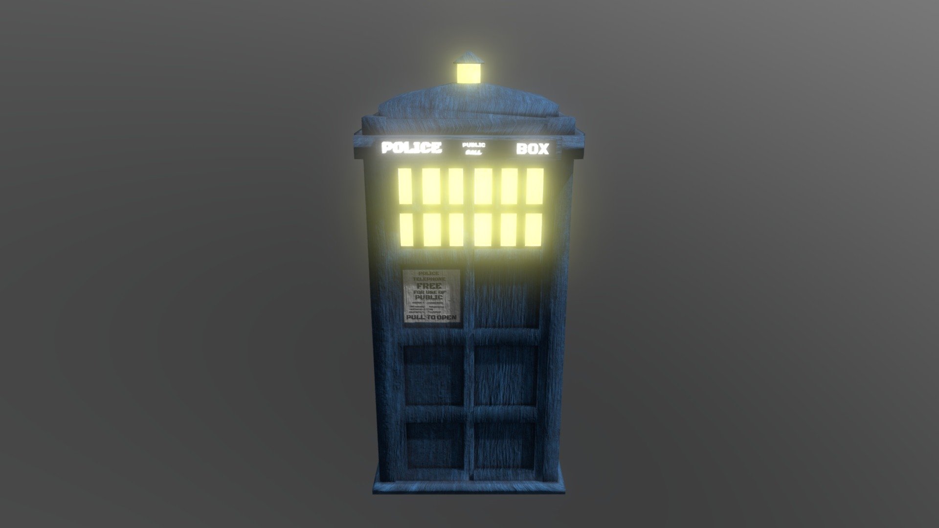 Tardis - Download Free 3D model by Blue Speedster (@wolvehunt12 ...