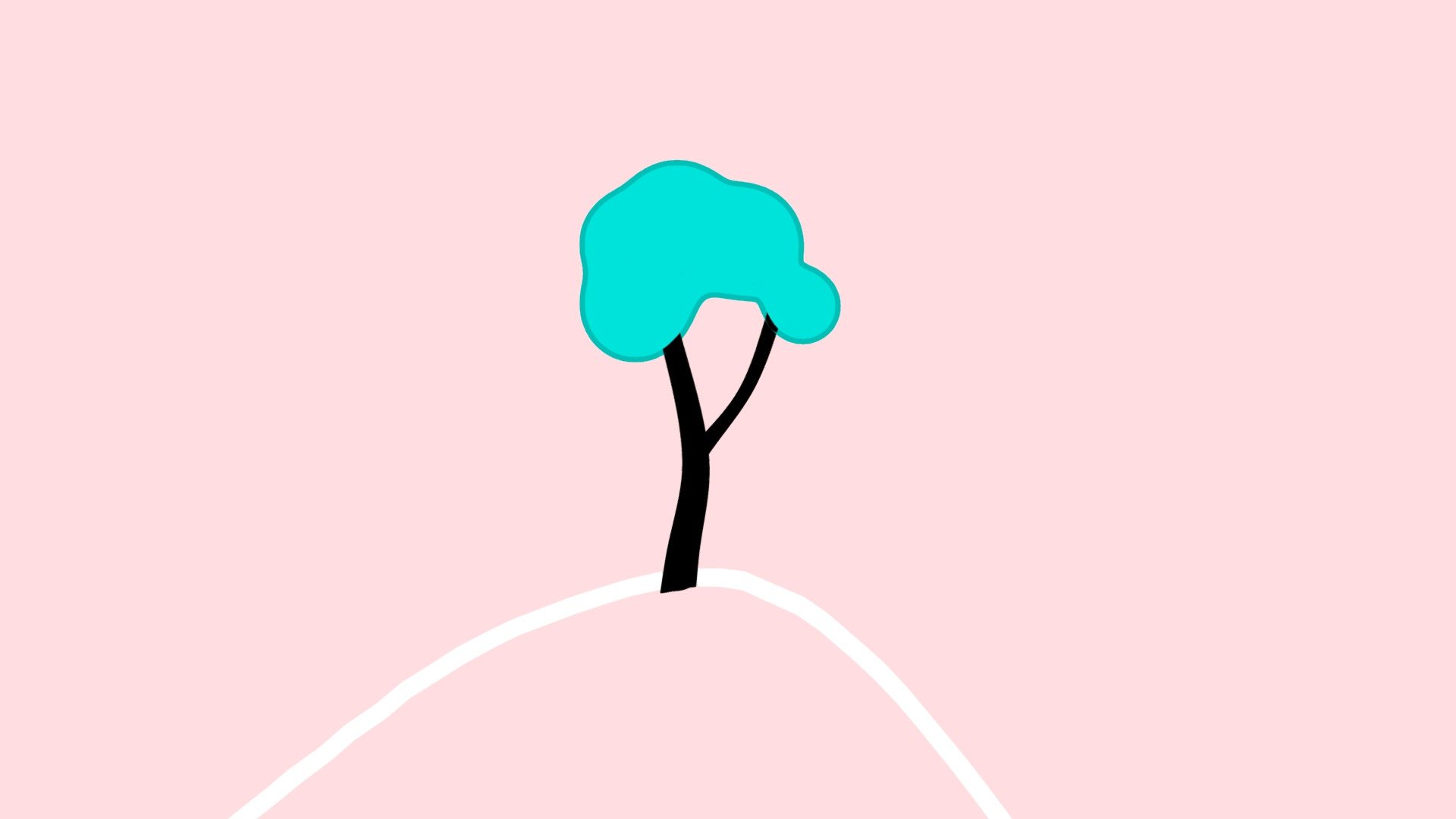 Graphic tree with an outline - Download Free 3D model by ...