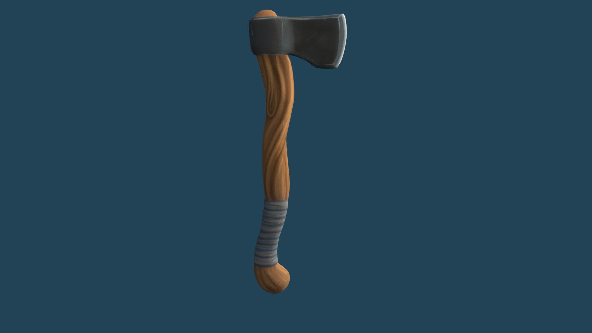 Axe_with_texture - 3D model by millavie [89f3c6b] - Sketchfab