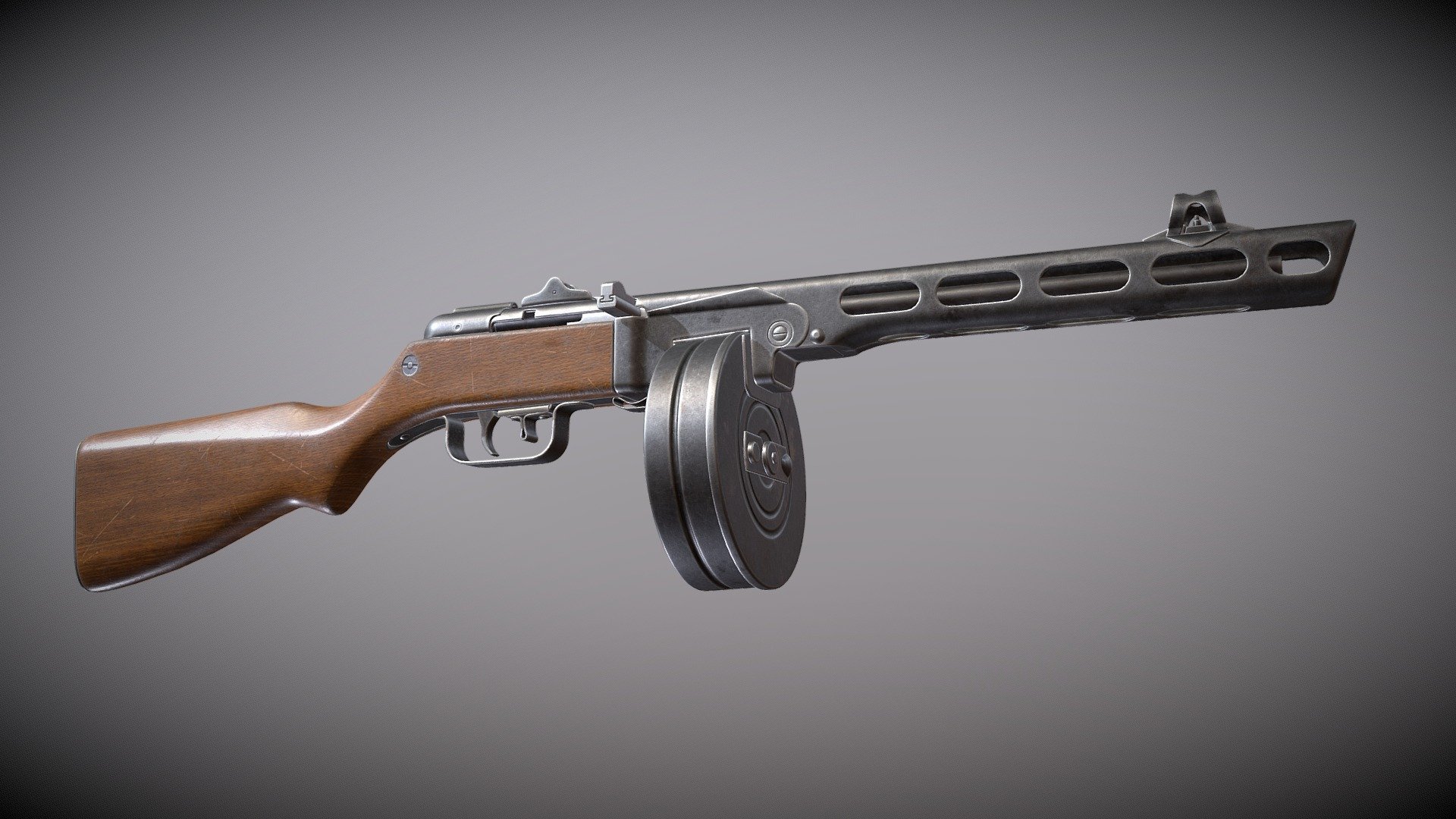 PPSH-41 - Buy Royalty Free 3D model by Wallerion [89f6110] - Sketchfab ...