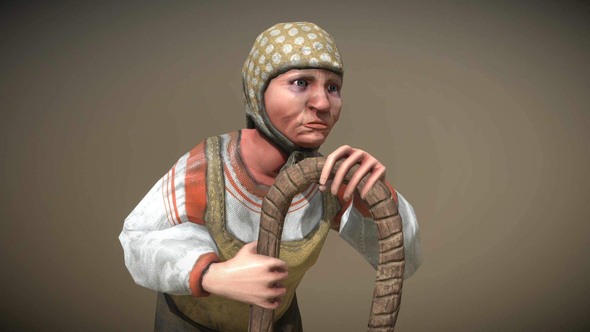 Peasant Old Woman - 3D model by polynext [89f8a42] - Sketchfab