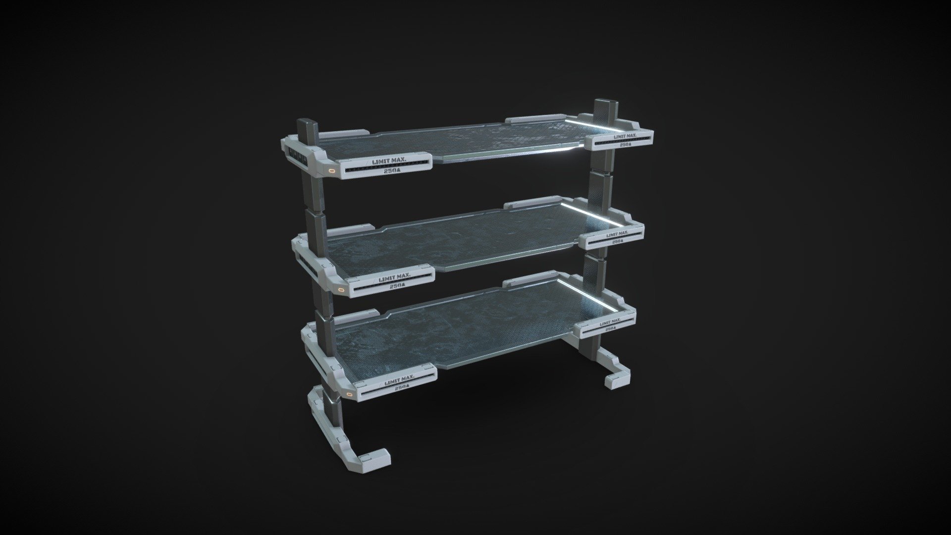 Storage Shelf - 3D model by Voltred [89f9c1d] - Sketchfab