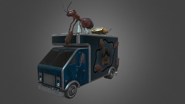 Cockroach 3D models - Sketchfab