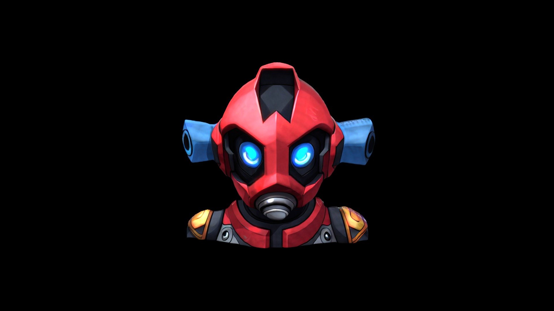 Helmet Mask Robot Cartoon 1252 - Download Free 3D model by klrxyz ...