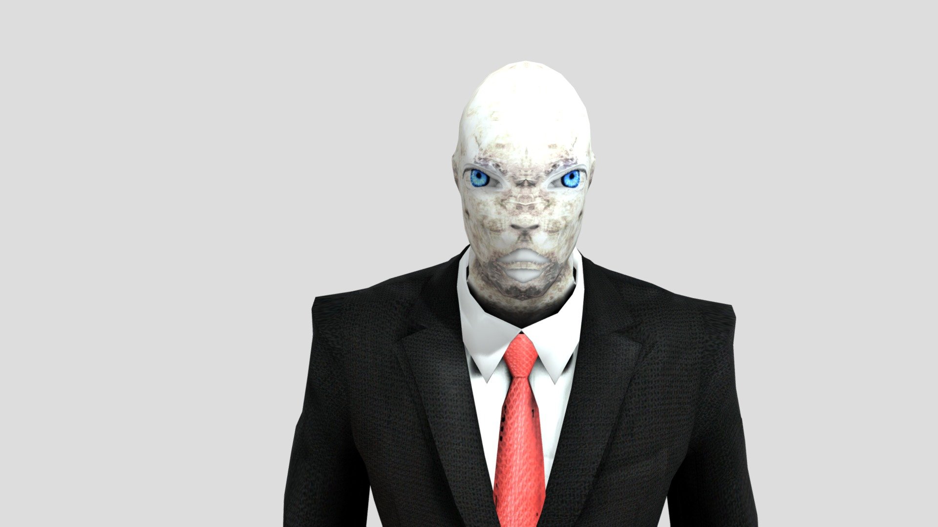 SlenderMan with eyes , lips , nose - Download Free 3D model by Dark ...