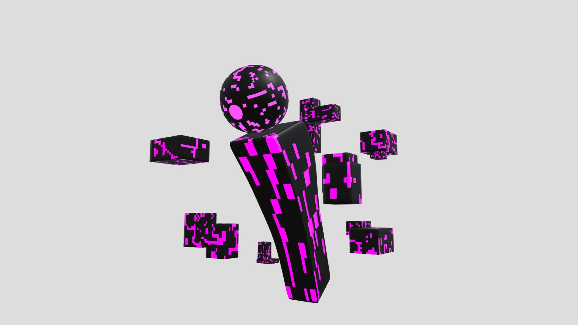 Glitch robot - Download Free 3D model by Doosardo [89fecbc] - Sketchfab