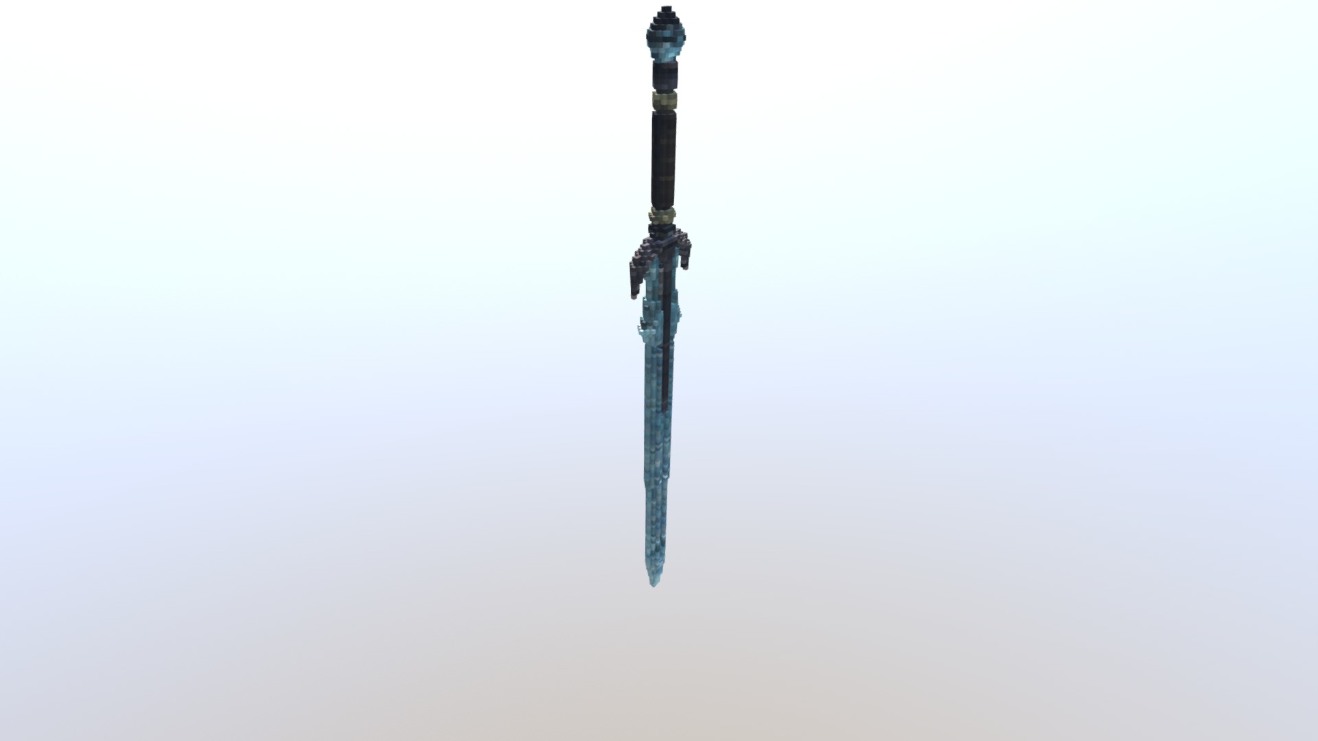 Rustic Diamond Voxel Sword (Cubik Studio) - 3D model by Rohse [89ff66d ...