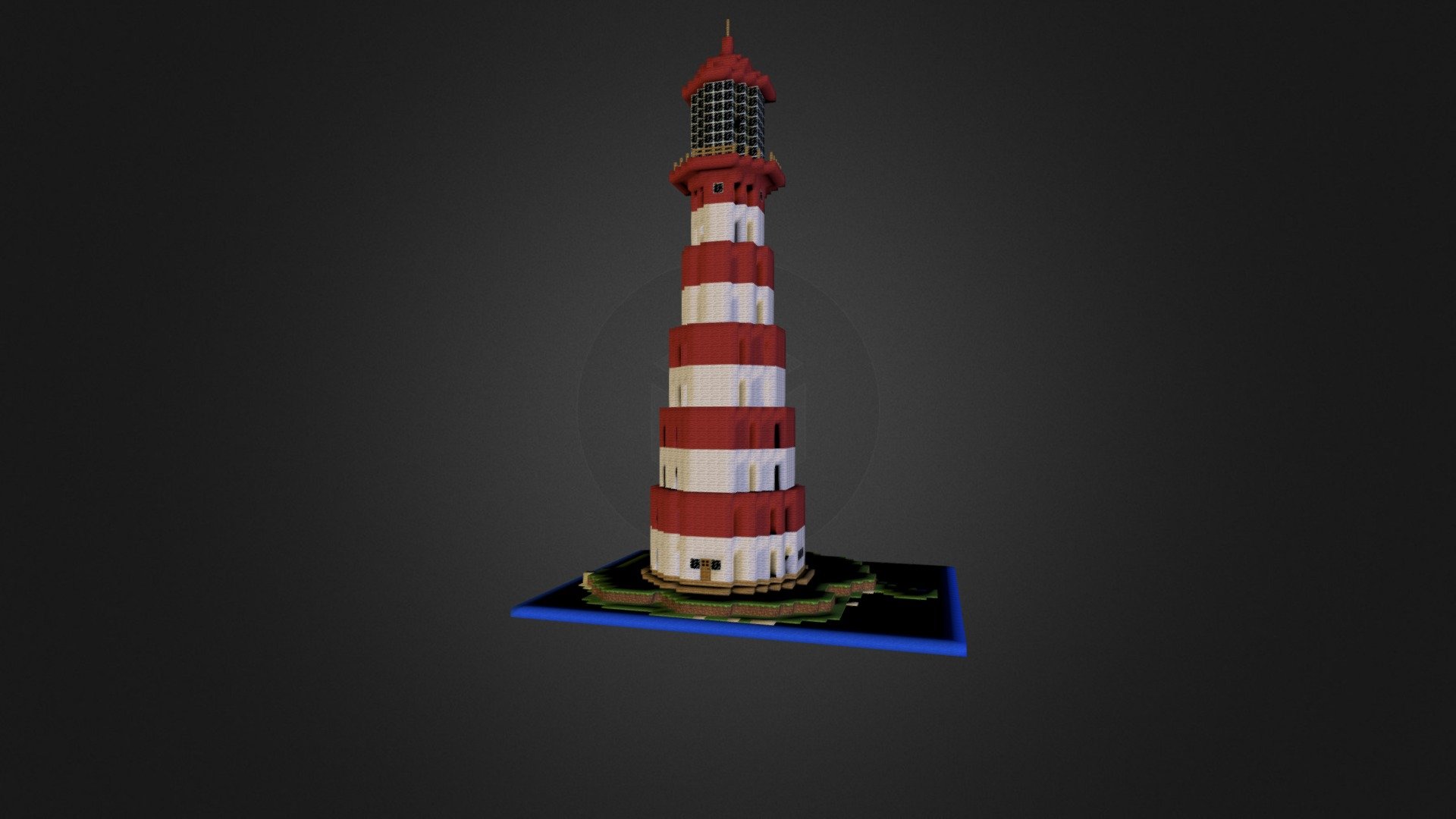 pixelia's lighthouse - 3D model by camillexd19 [8a003e1] - Sketchfab