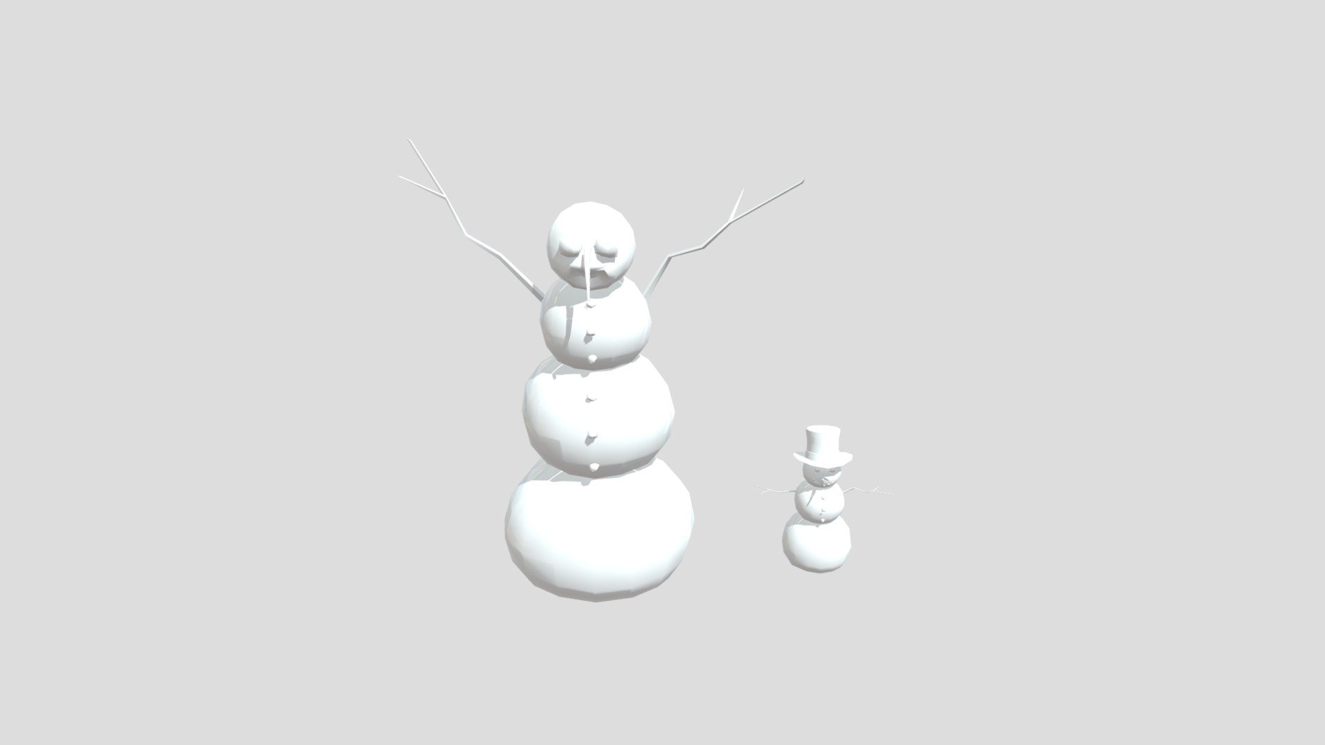 Gtag Snowmen - Download Free 3D model by E L L I (@ElliDaGreat) [8a009ad] - Sketchfab
