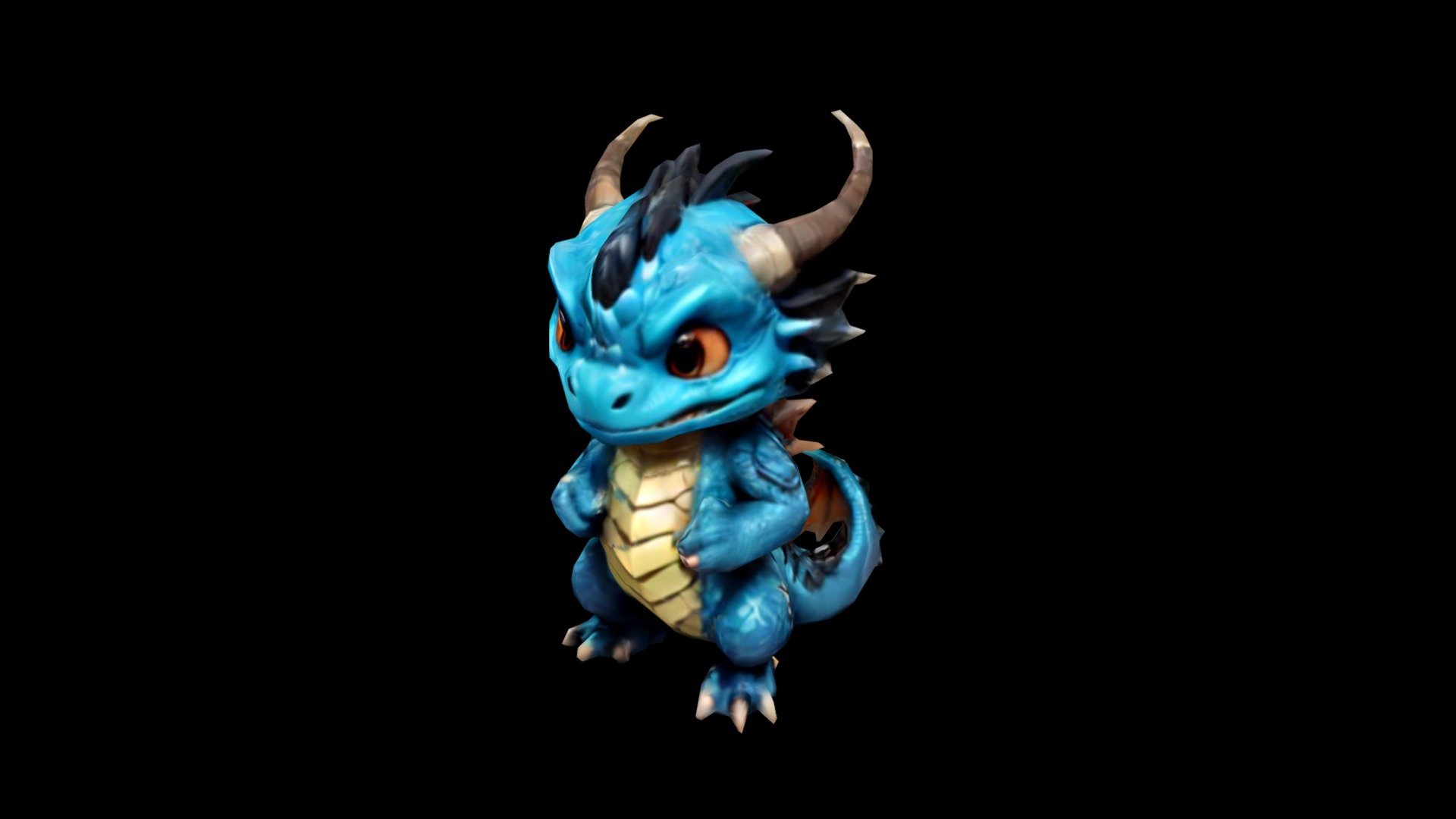 blue dragon - Download Free 3D model by klrxyz [8a05c28] - Sketchfab