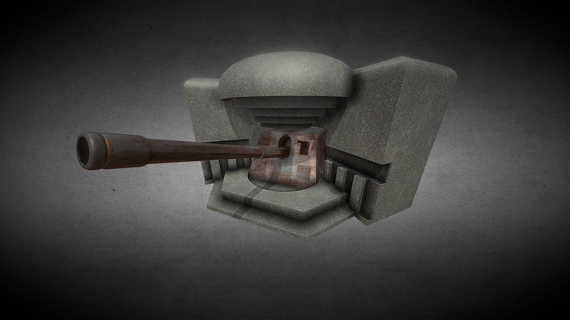 Normandy landing nazi ARTILLERY BUNKER [WW2] - Download Free 3D model ...