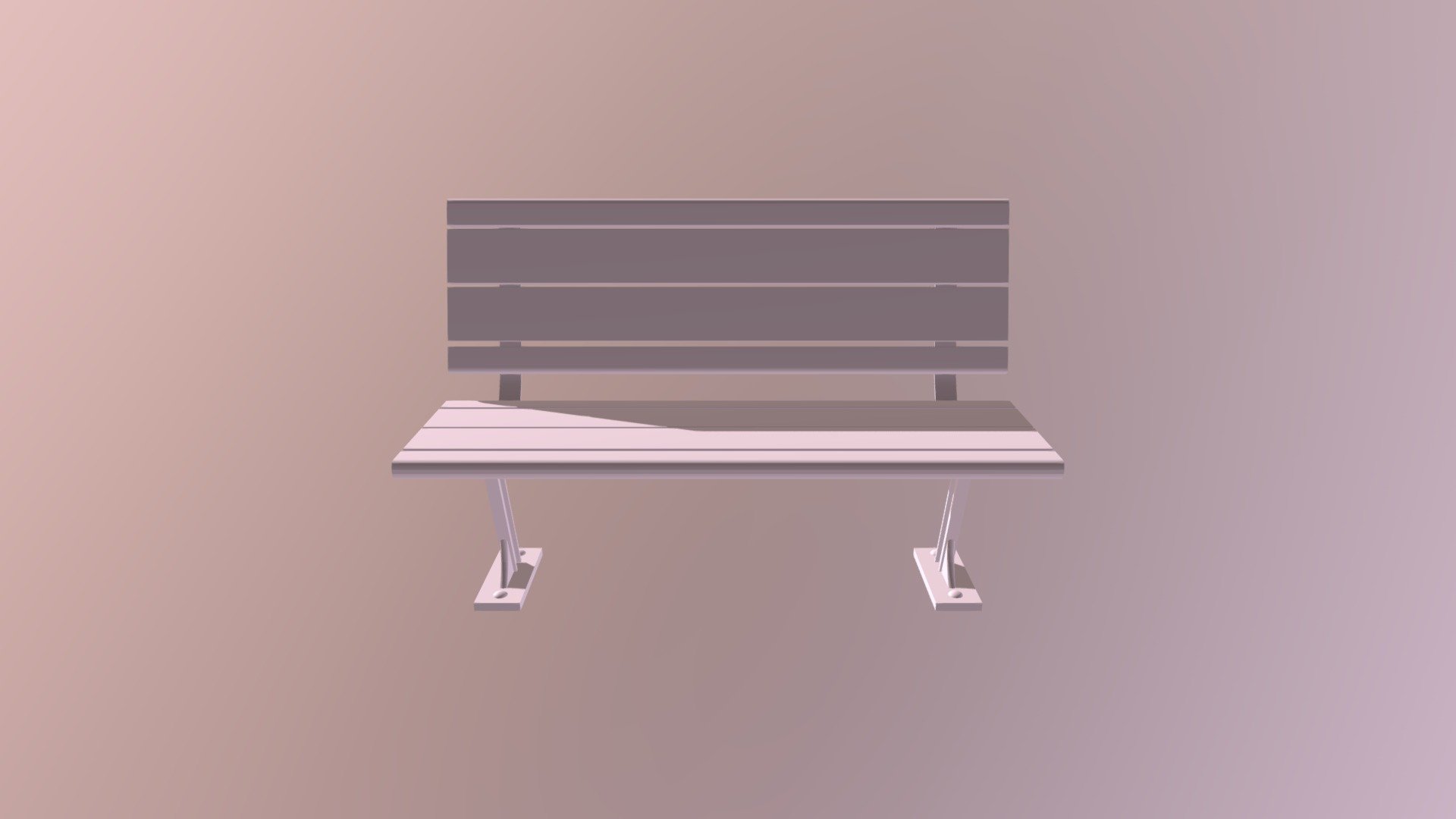 Bench Model - 3D model by amilo324 [8a07fc0] - Sketchfab