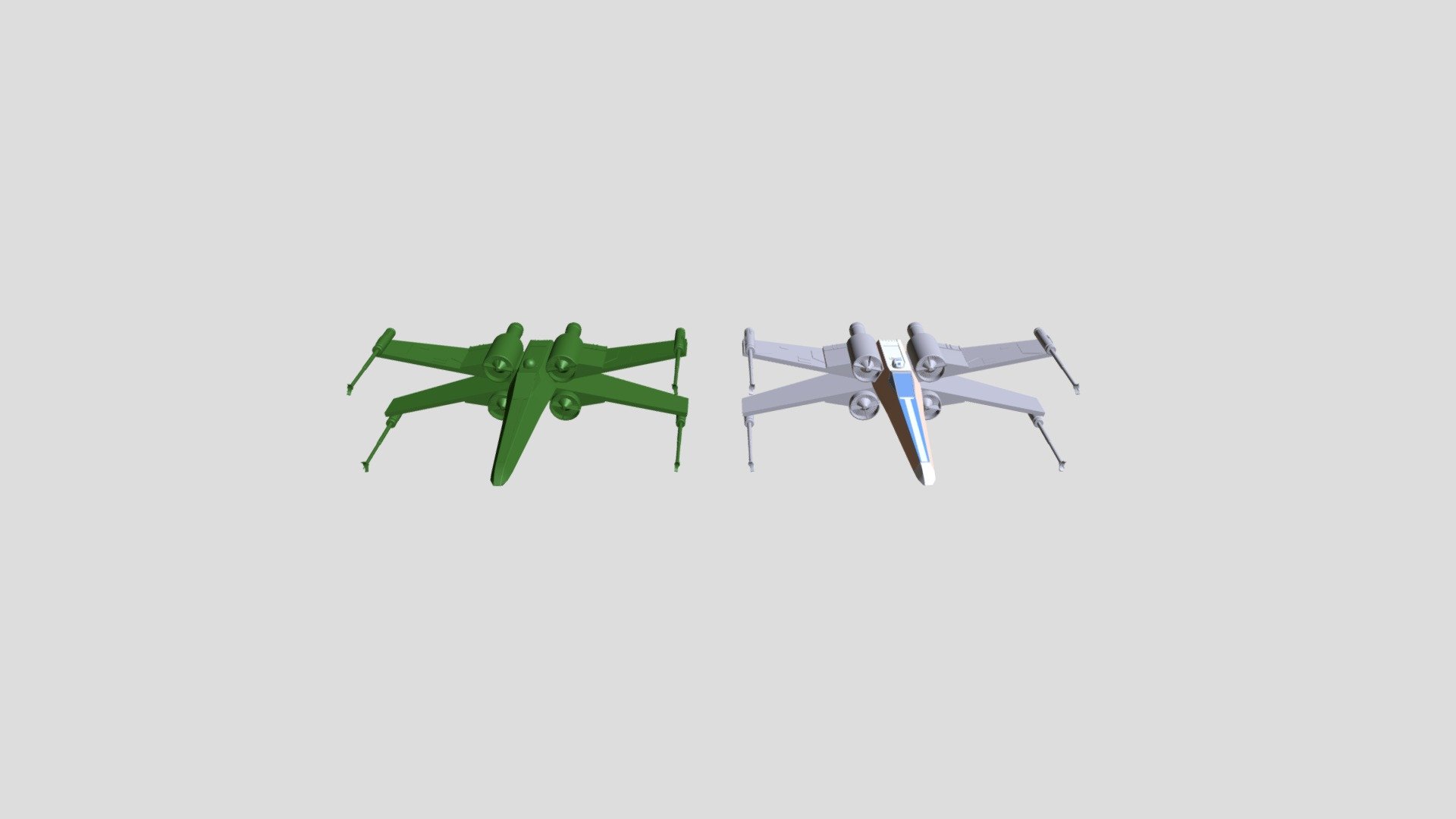 2 X-wing Detal draft - Download Free 3D model by teaxed [8a081ce ...