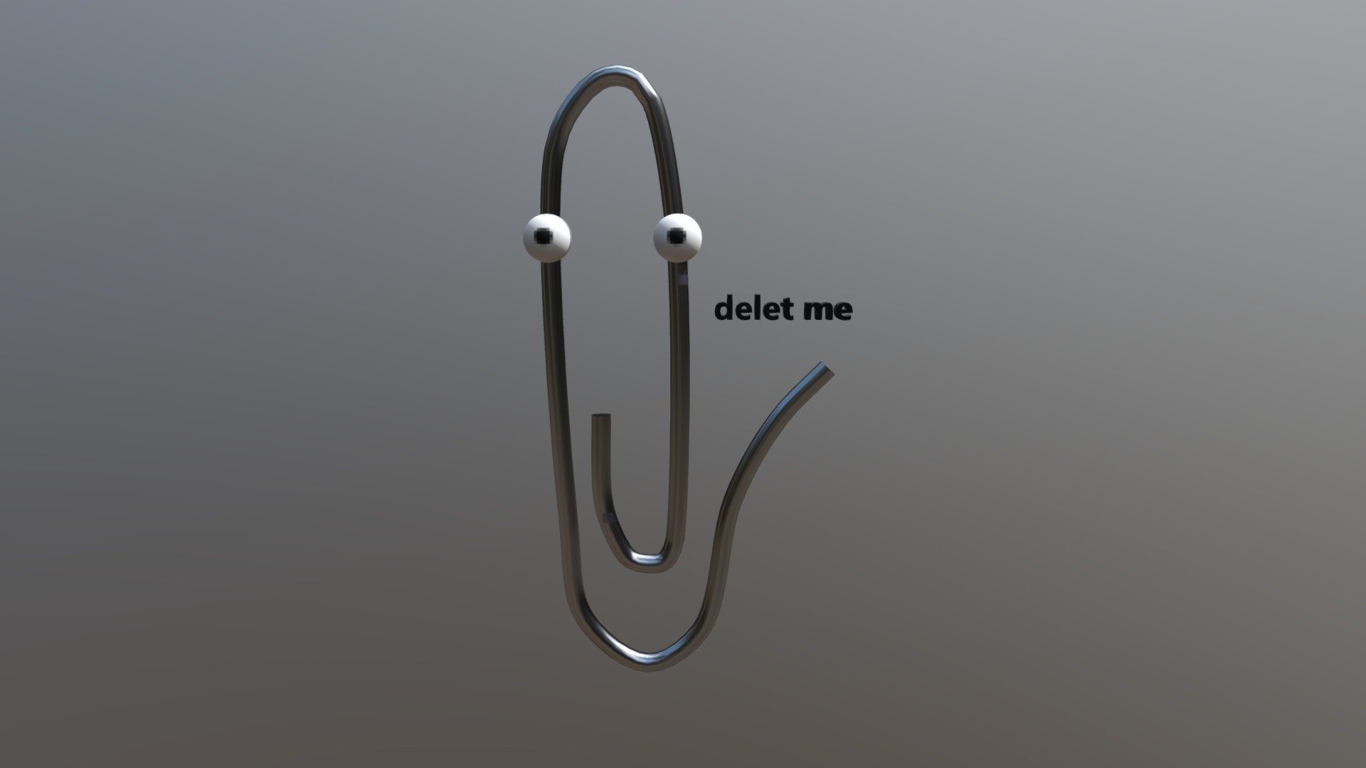 Delet Me - Clippy - 3D model by Enraged_hippy_ [8a08c15] - Sketchfab
