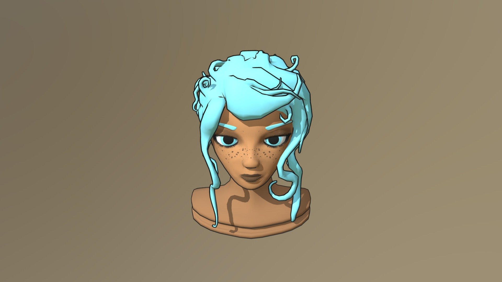 Cartoon Head - 3D model by mitchellfielder [8a09515] - Sketchfab