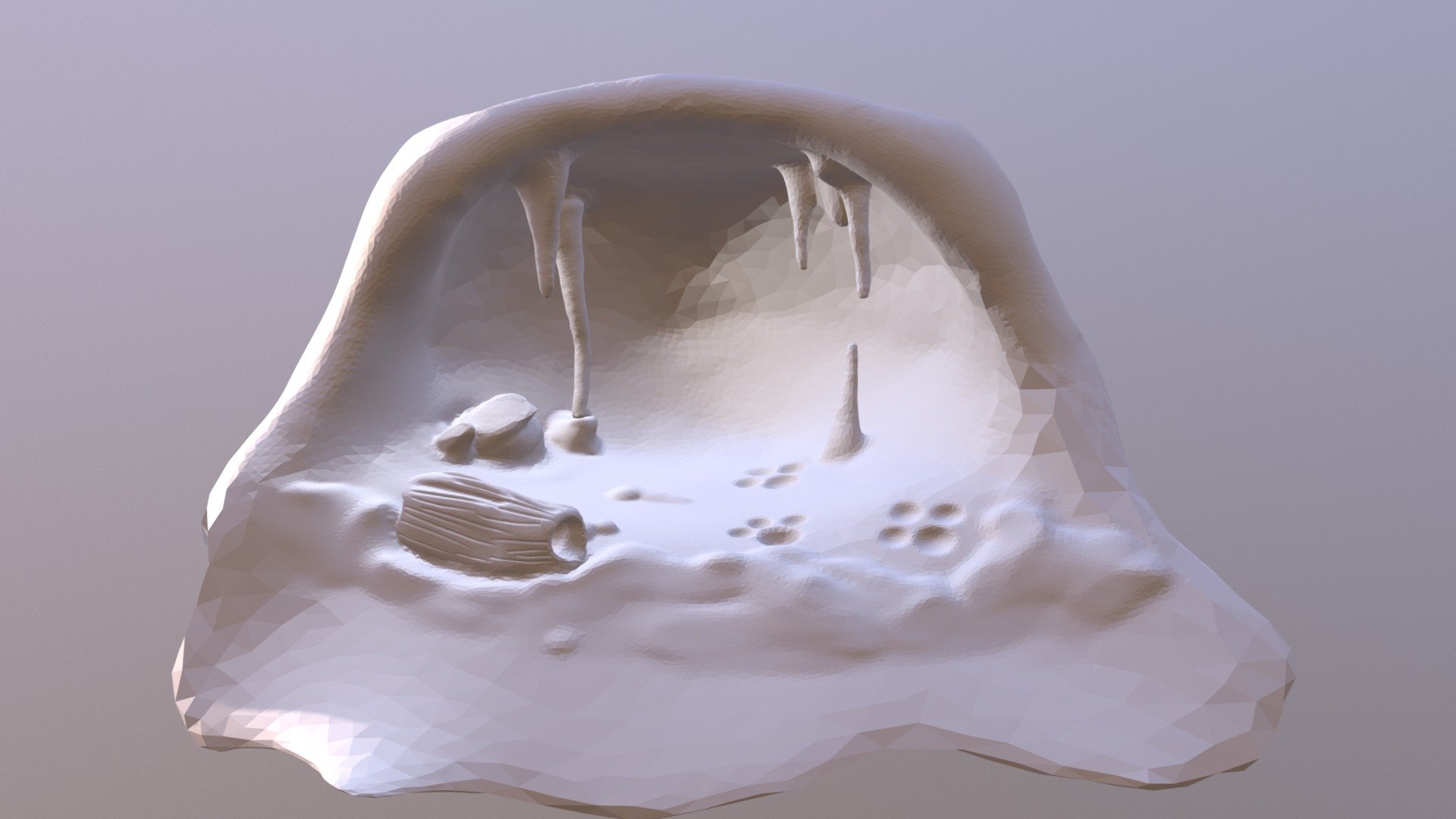 #sculptjanuary18 Day 18 - Cave - 3D model by luceve [8a09586] - Sketchfab