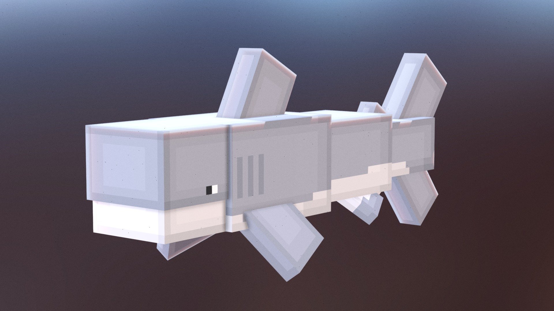 Great White Shark - Custom Minecraft Model - 3D model by jessdragon12 ...