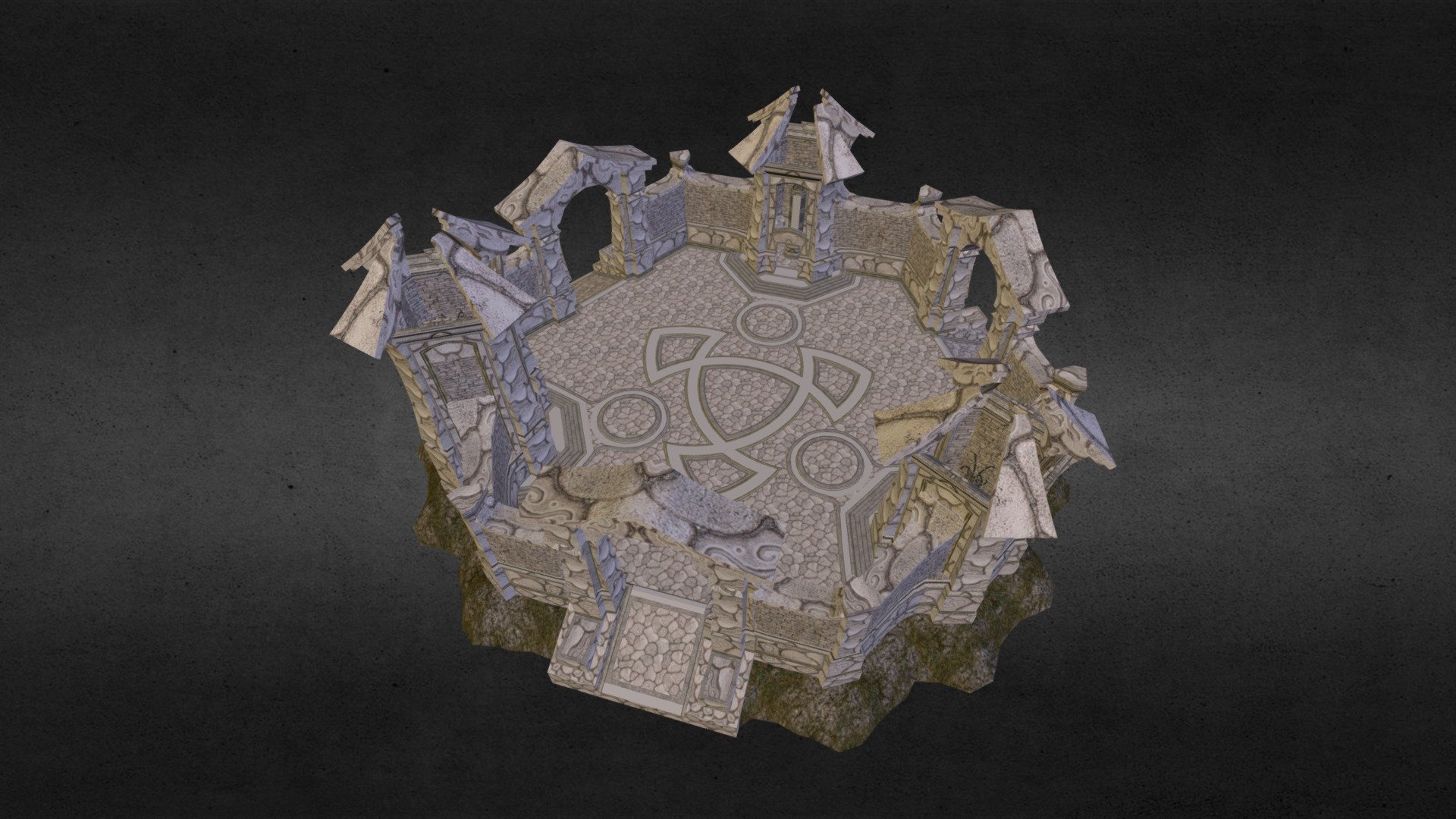 DAoC Relic Temple - 3D model by merec [8a0f440] - Sketchfab