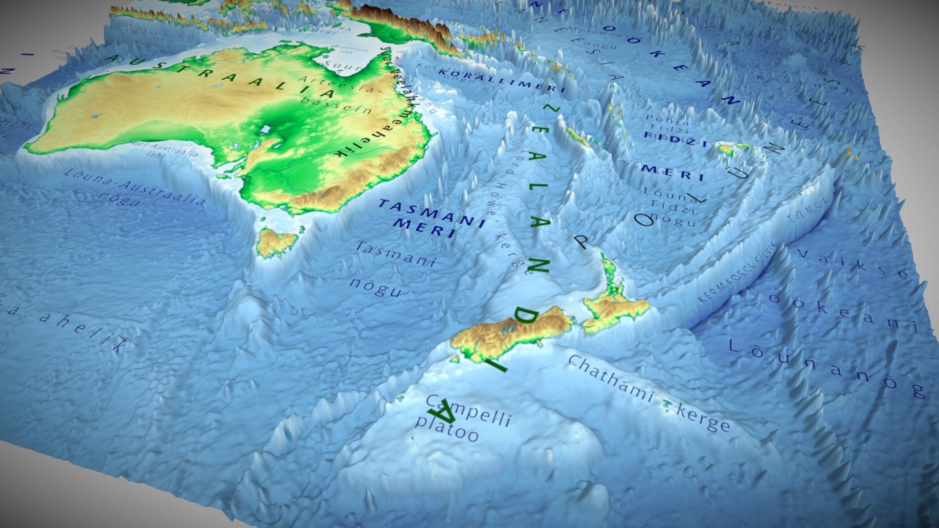 Austraalia ja Okeaania nimedega - 3D model by urmasvessin [8a0f830 ...