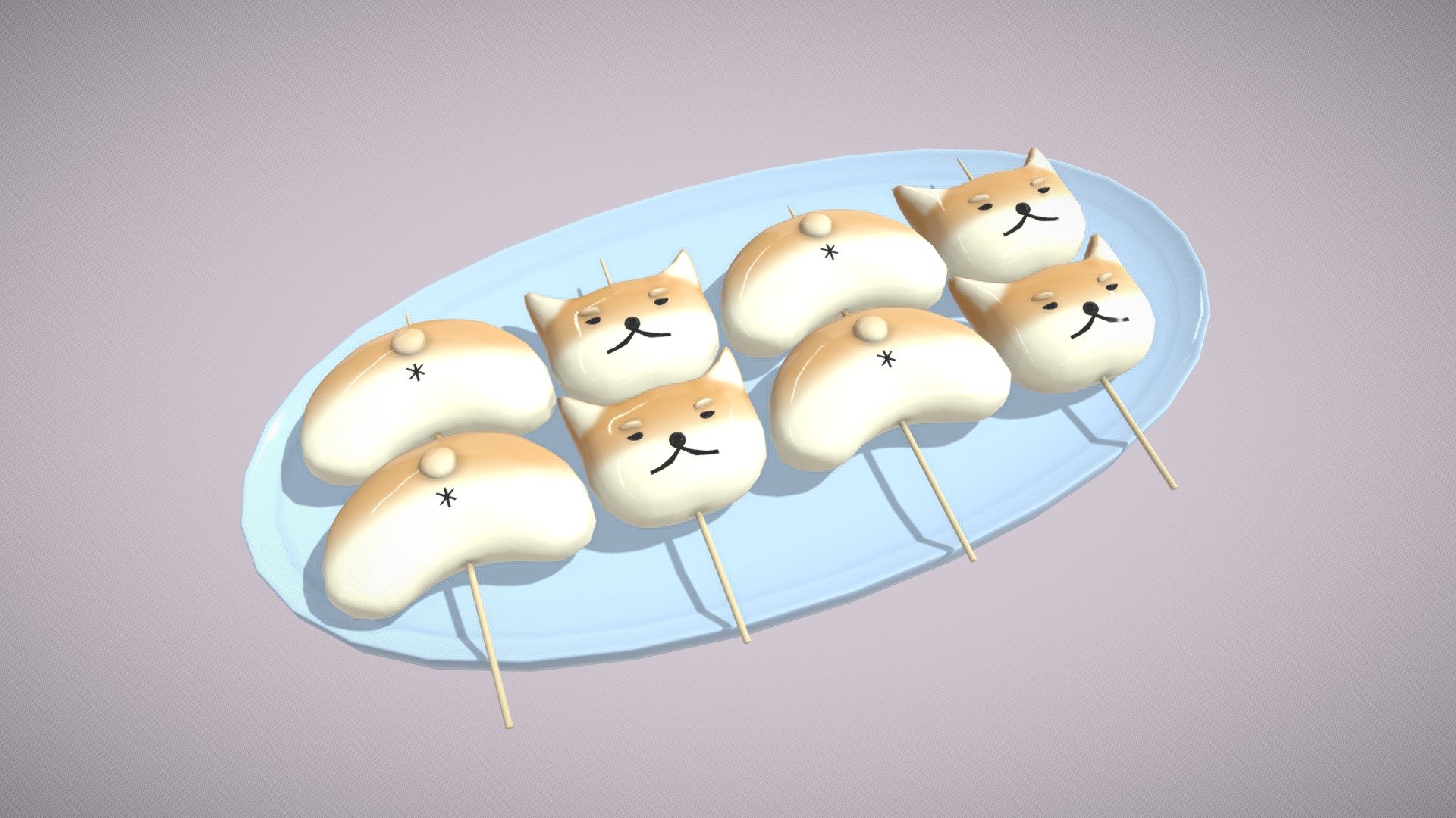 Shi-dango - 3D model by lin_ko (@lin-ko) [8a0ffb9] - Sketchfab