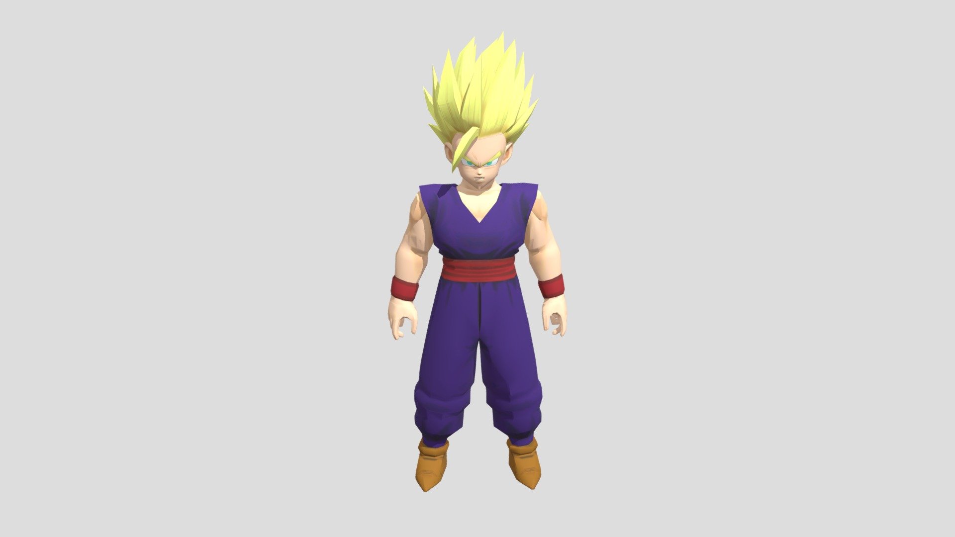 Gohan Super Saiyan - Download Free 3D model by Tigerar1 ...