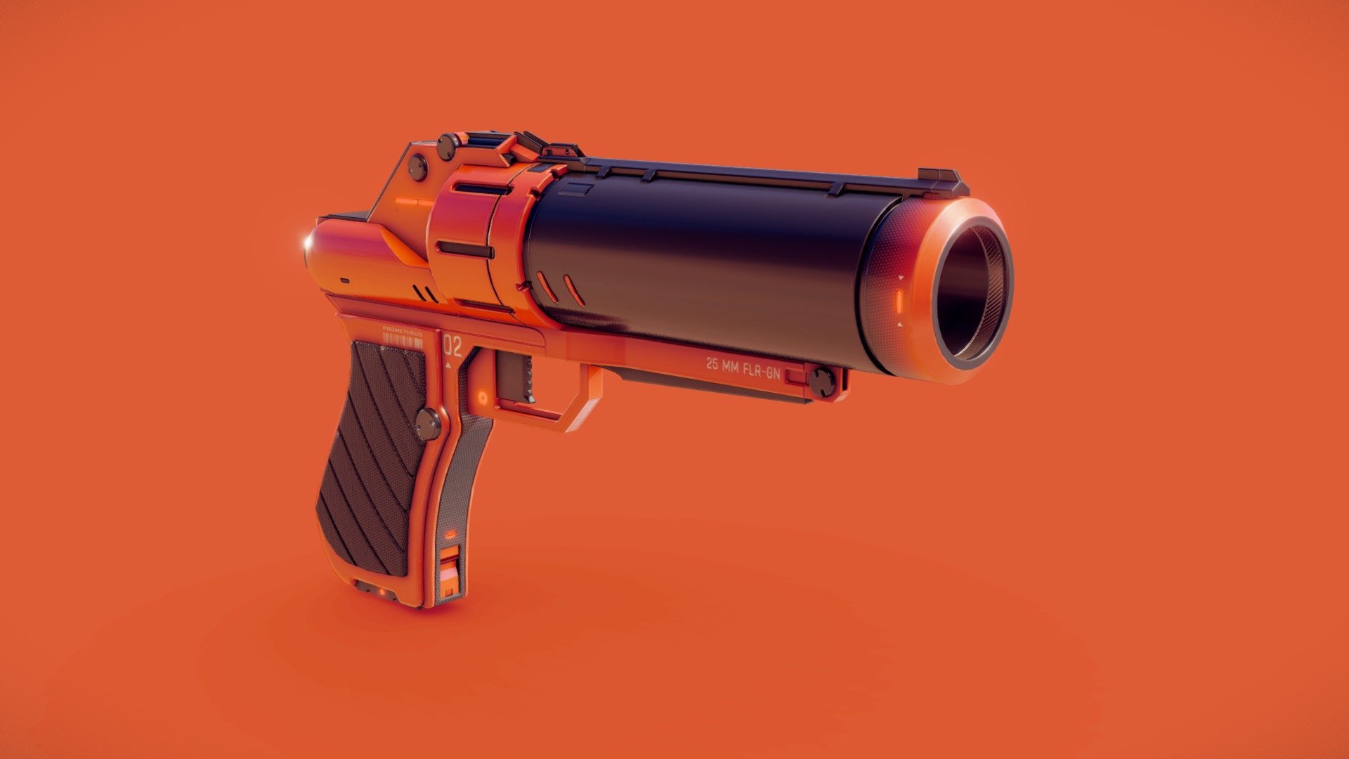Scifi Flaregun - Download Free 3D model by Vincent074 [8a193bd] - Sketchfab